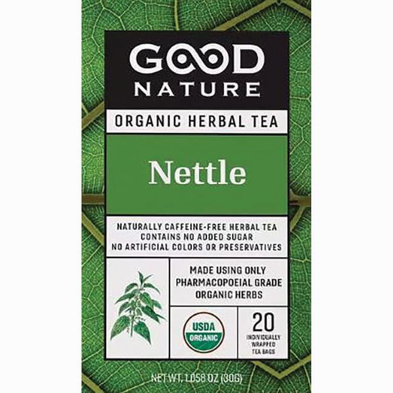 Good Nature Organic Nettle Tea, Rejuvenating, No Sugar or Artificial ...