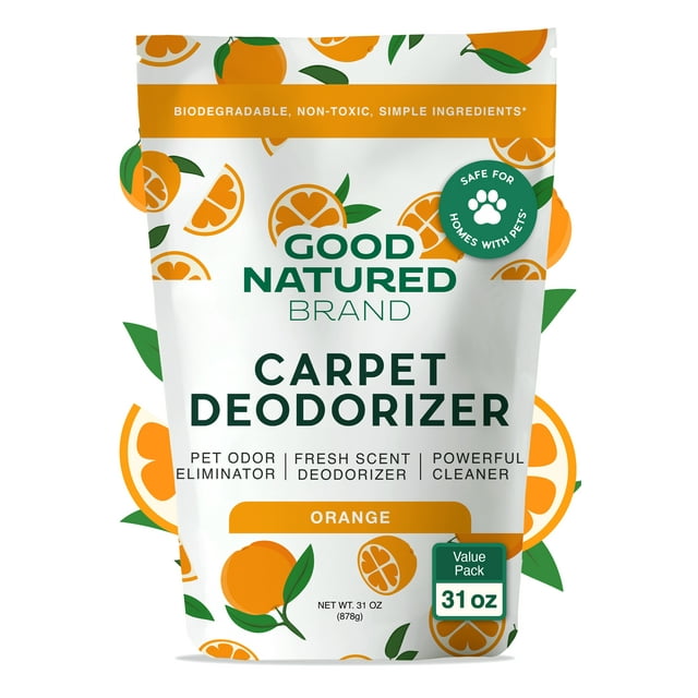 Good Natured Brand Carpet Deodorizer & Odor Neutralizer Powder, Orange ...