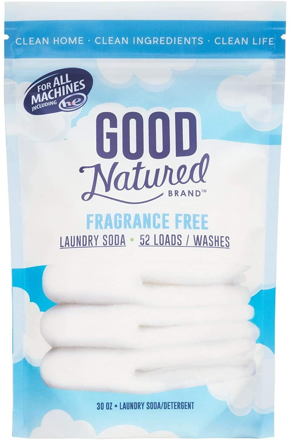 Good Natured Brand Laundry Powder, Unscented, High Efficiency ...