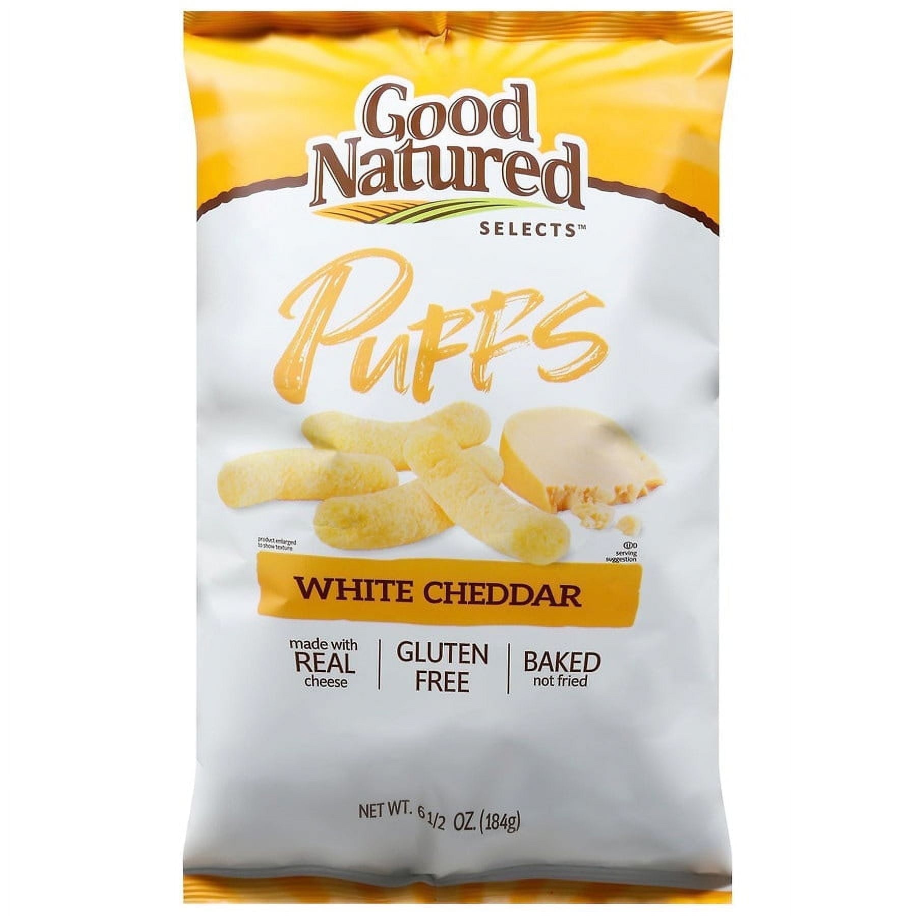 Good Natured Puffs, White Cheddar 6.5 oz - Walmart.com