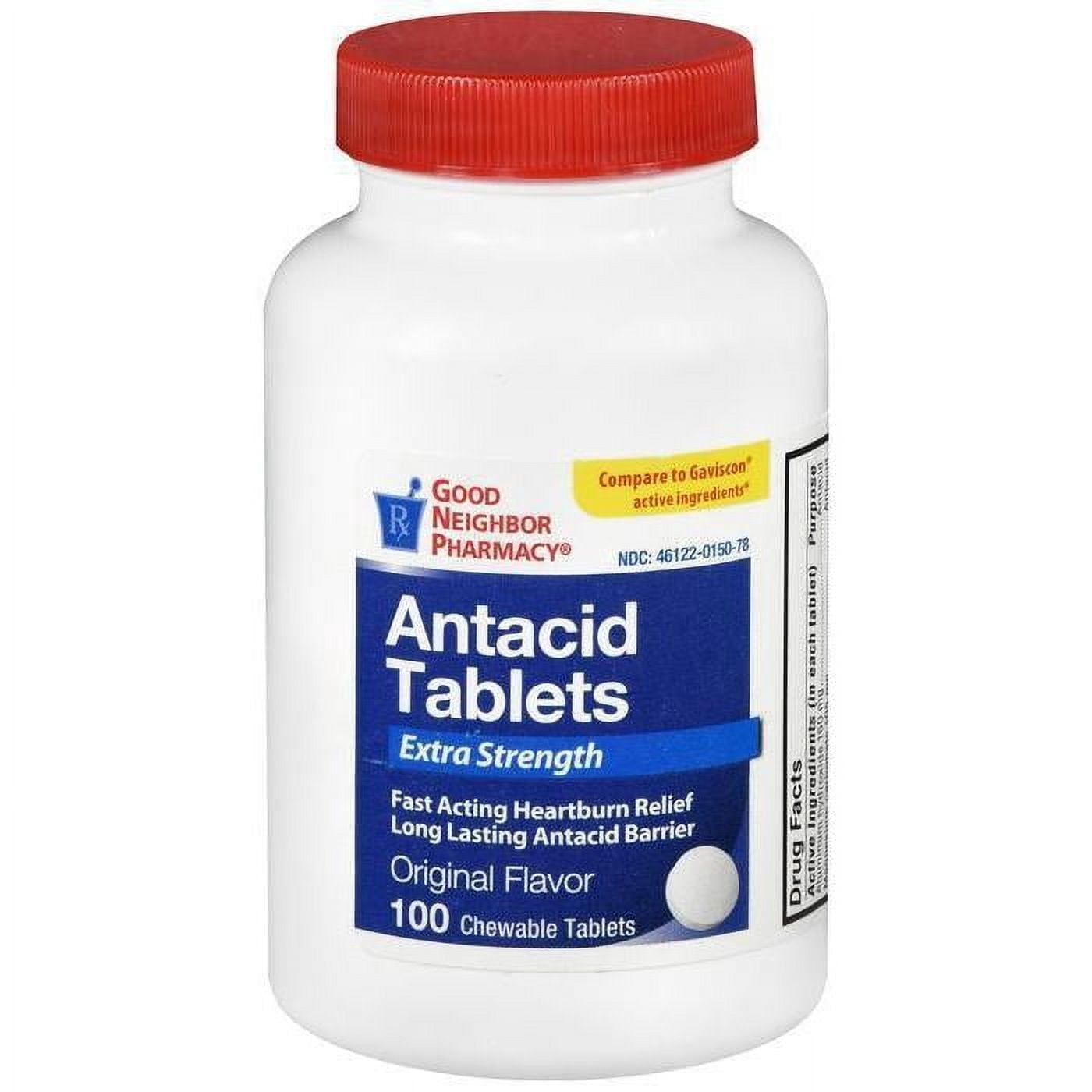 Good Neighbor Foaming Antacid Tablets 100 Count HSA/FSA Eligible ...
