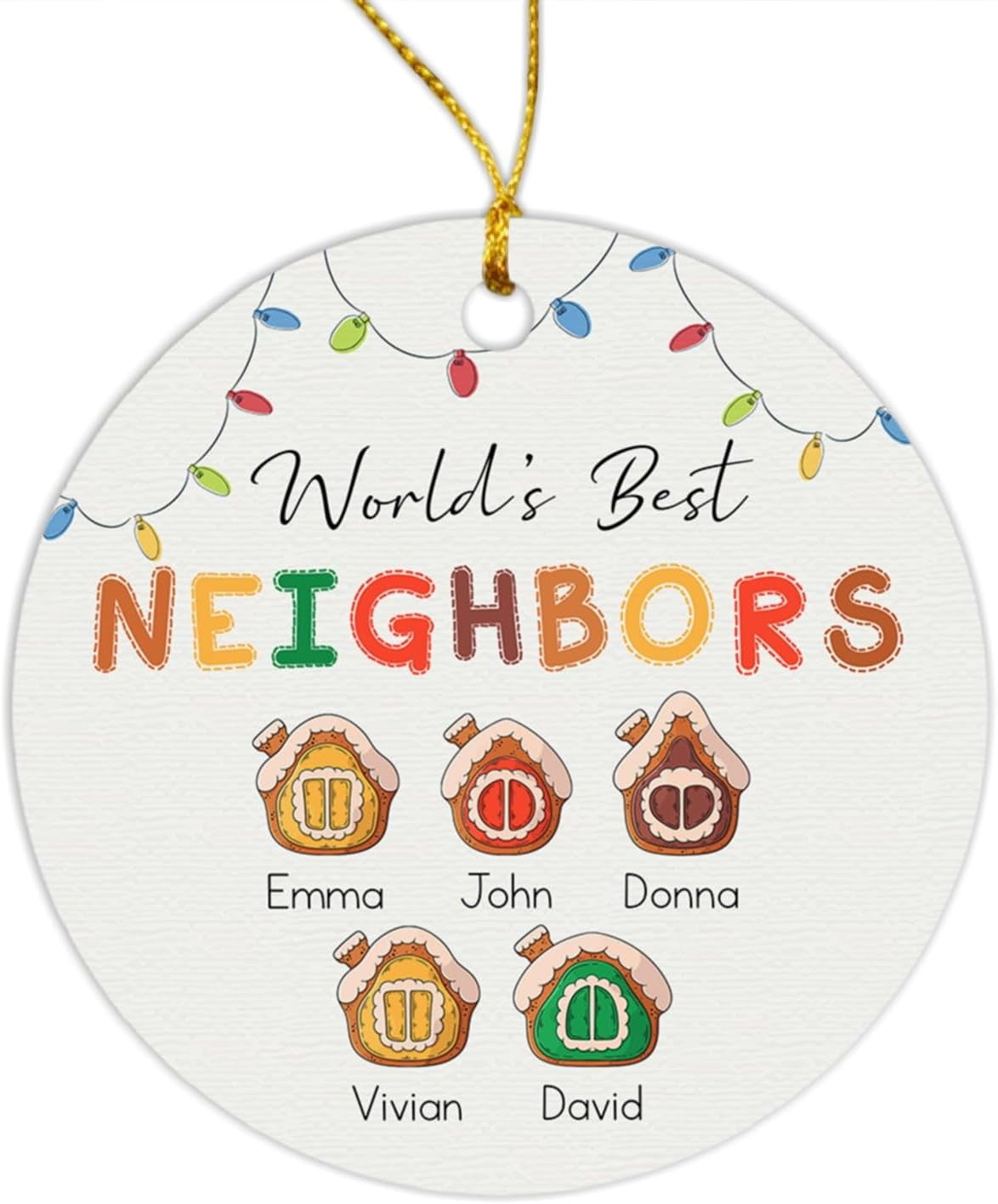 A Good Neighbor is A Welcome Blessing Ornament, Customized Neighbor ...