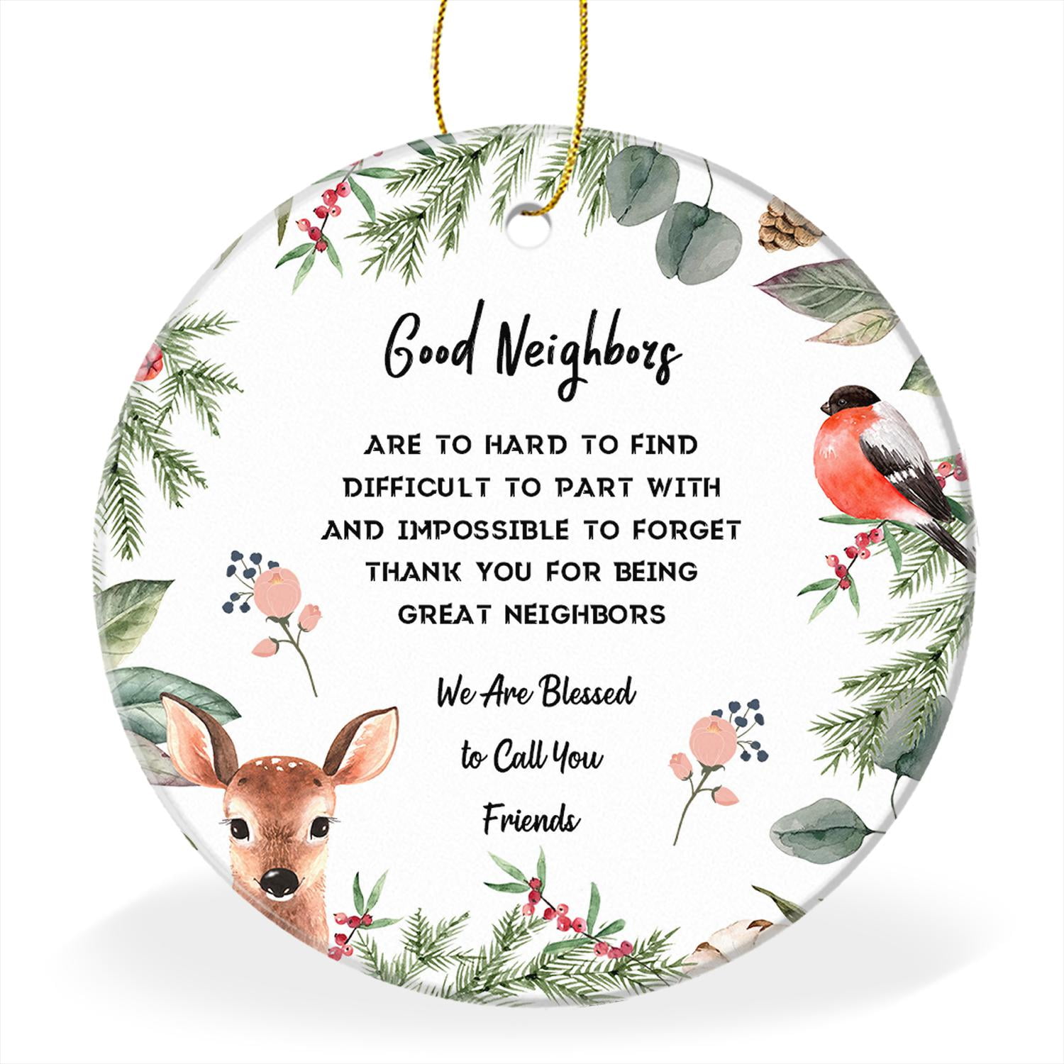Good Neighbors Christmas Ornaments Friendship Ornaments Birthday Gifts ...