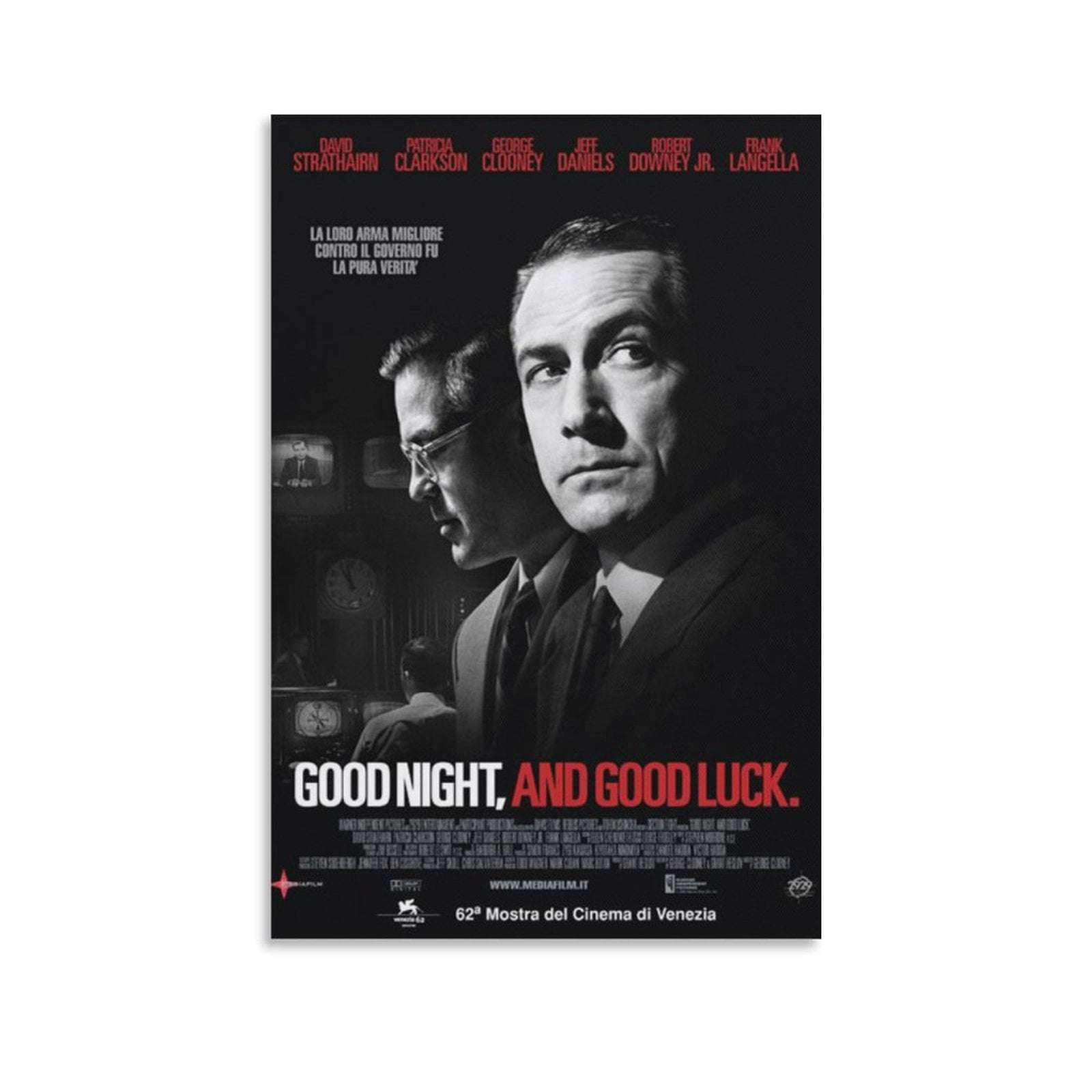 Good Night, And Good Luck Movie Poster Artworks Canvas Poster Room ...