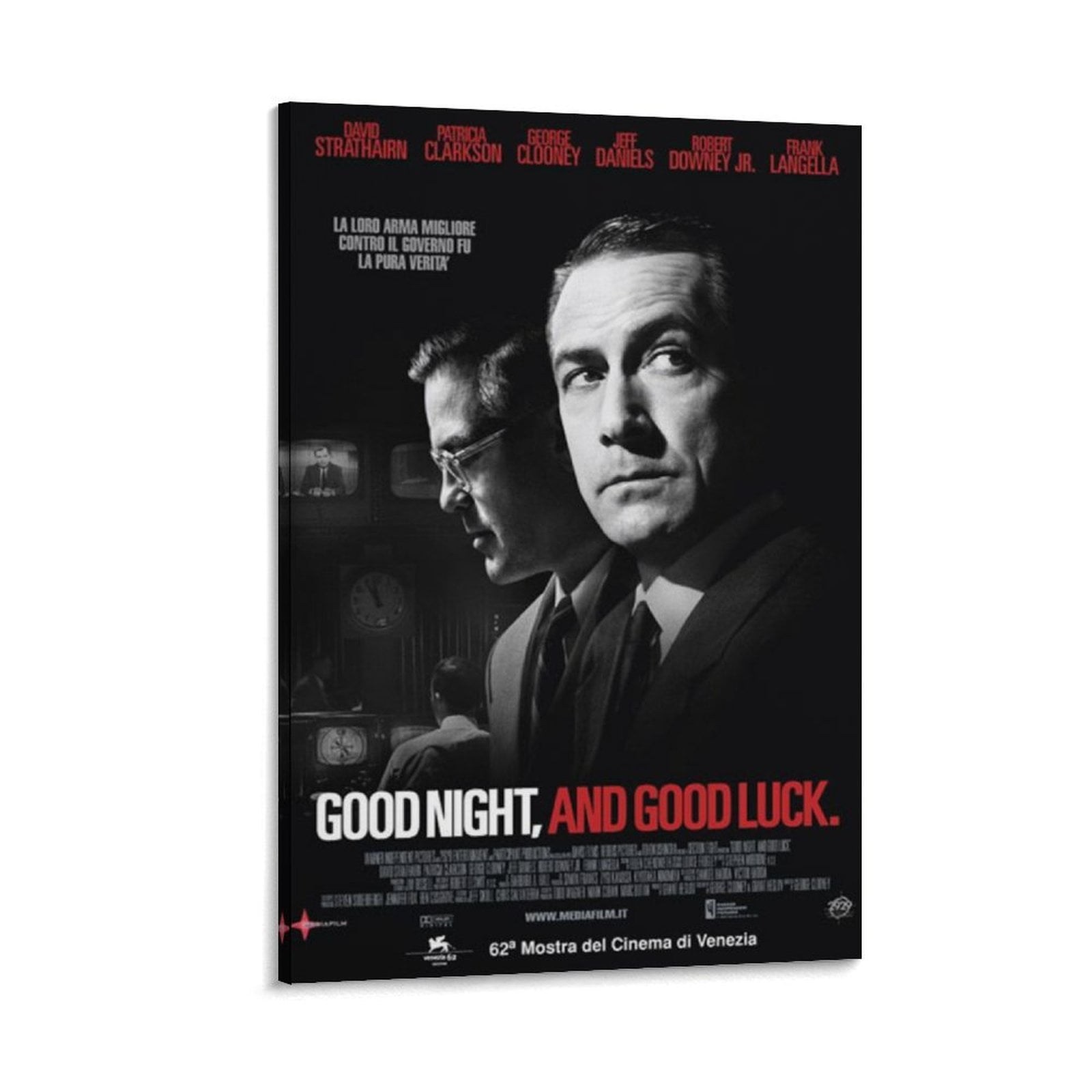 Good Night, And Good Luck Movie Poster Canvas Art Poster and Wall Art ...