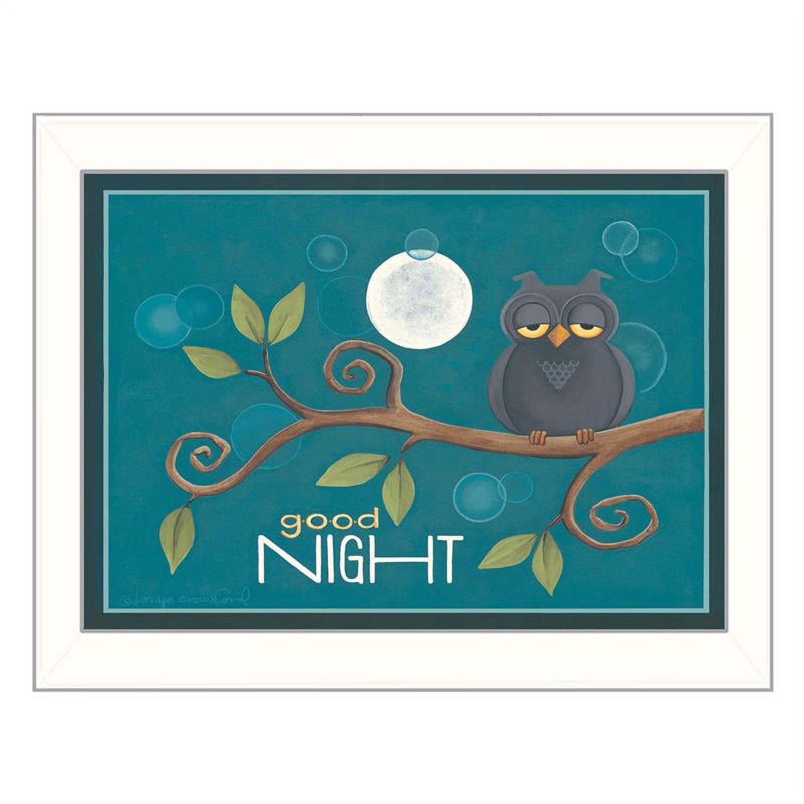 Good Night By Tonya Crawford Printed Framed Wall Art Wood Multi-Color ...