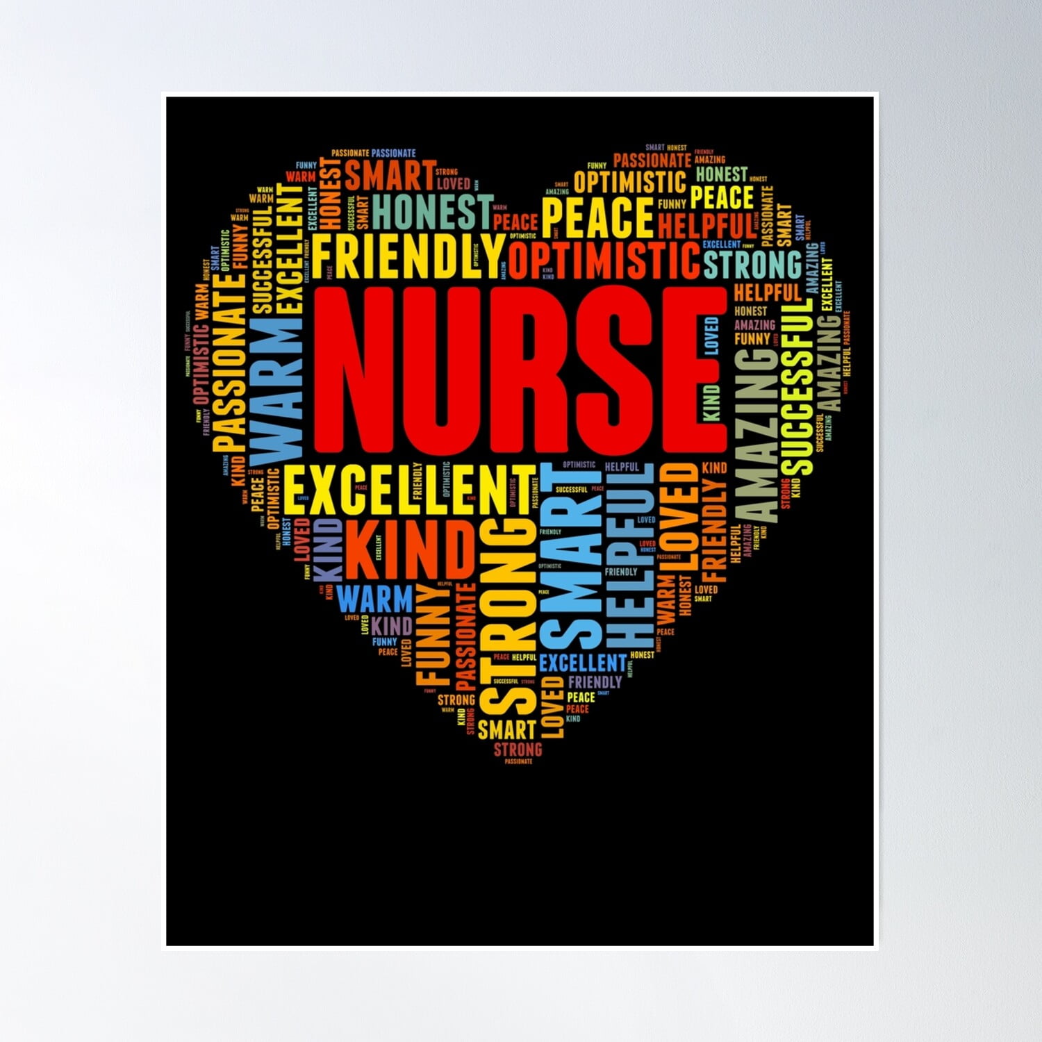 Good Nurse Qualities Typography Compliment Good Qualities Job Poster ...