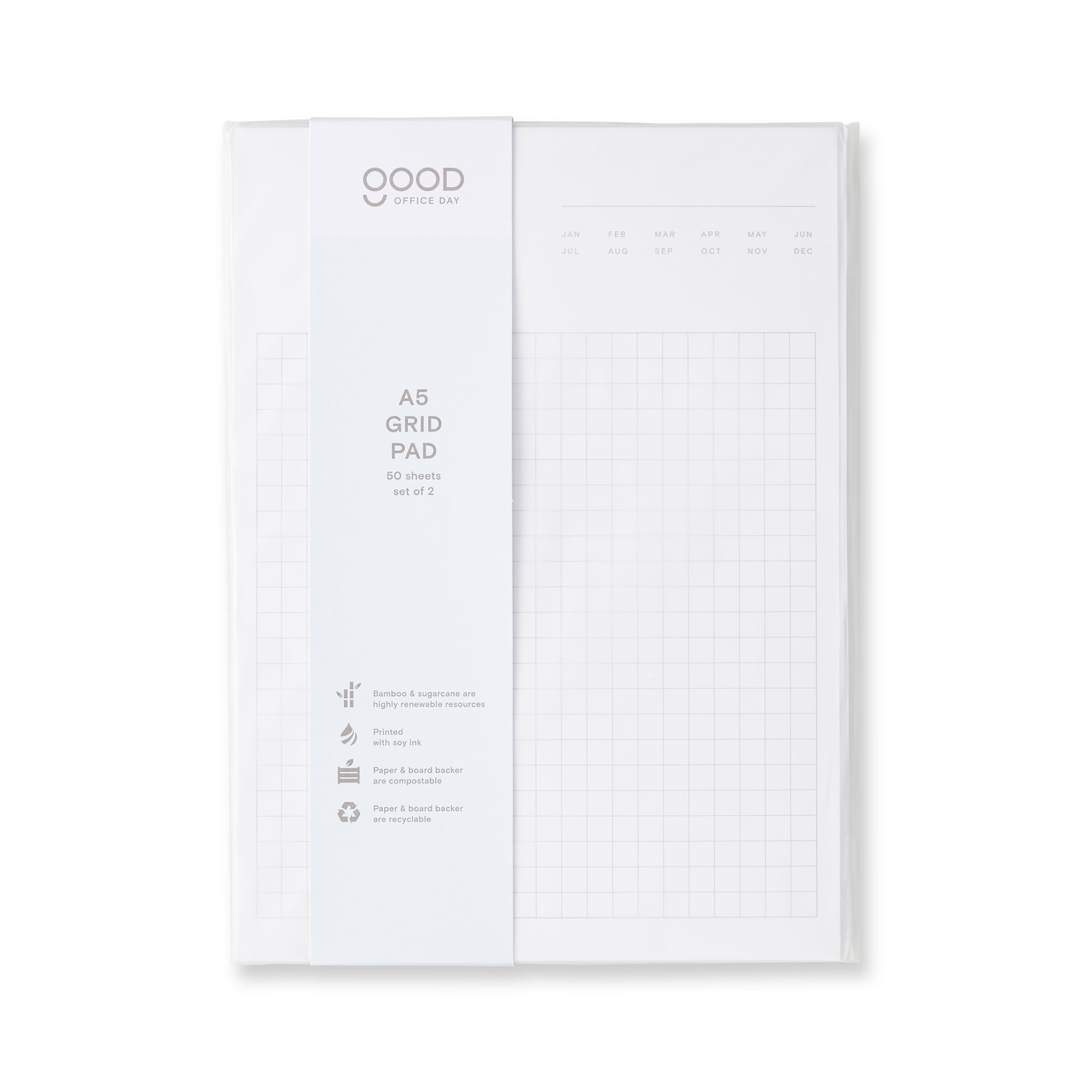 Good Office Day White A5 Grid Format Paper Pad 2 pack - Walmart.com