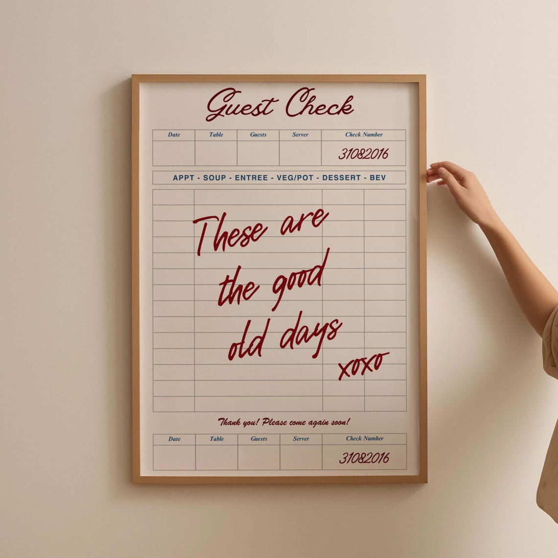 These Are The Good Old Days Poster, Trendy Newspaper Wall Art, Guest ...