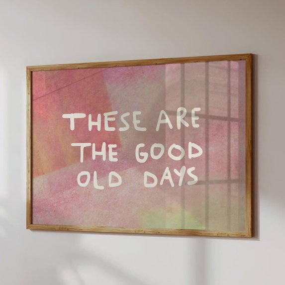 Good Old Days Print: Rainbow Modern Art, Horizontal UNFRAMED PAPER ...