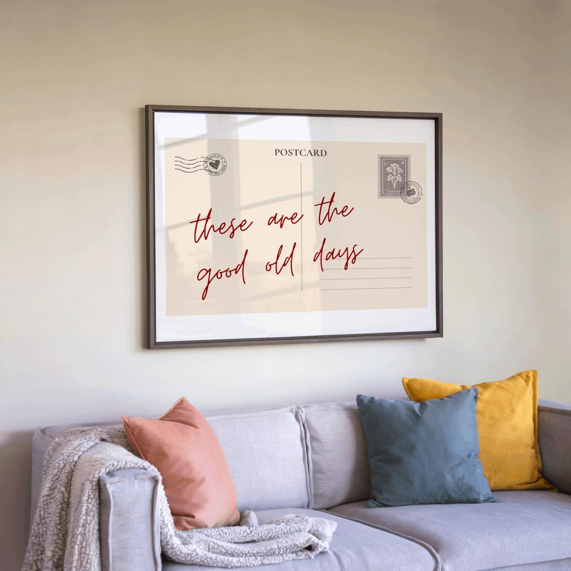 These Are The Good Old Days Print, Trendy Postcard Print, Motivational ...