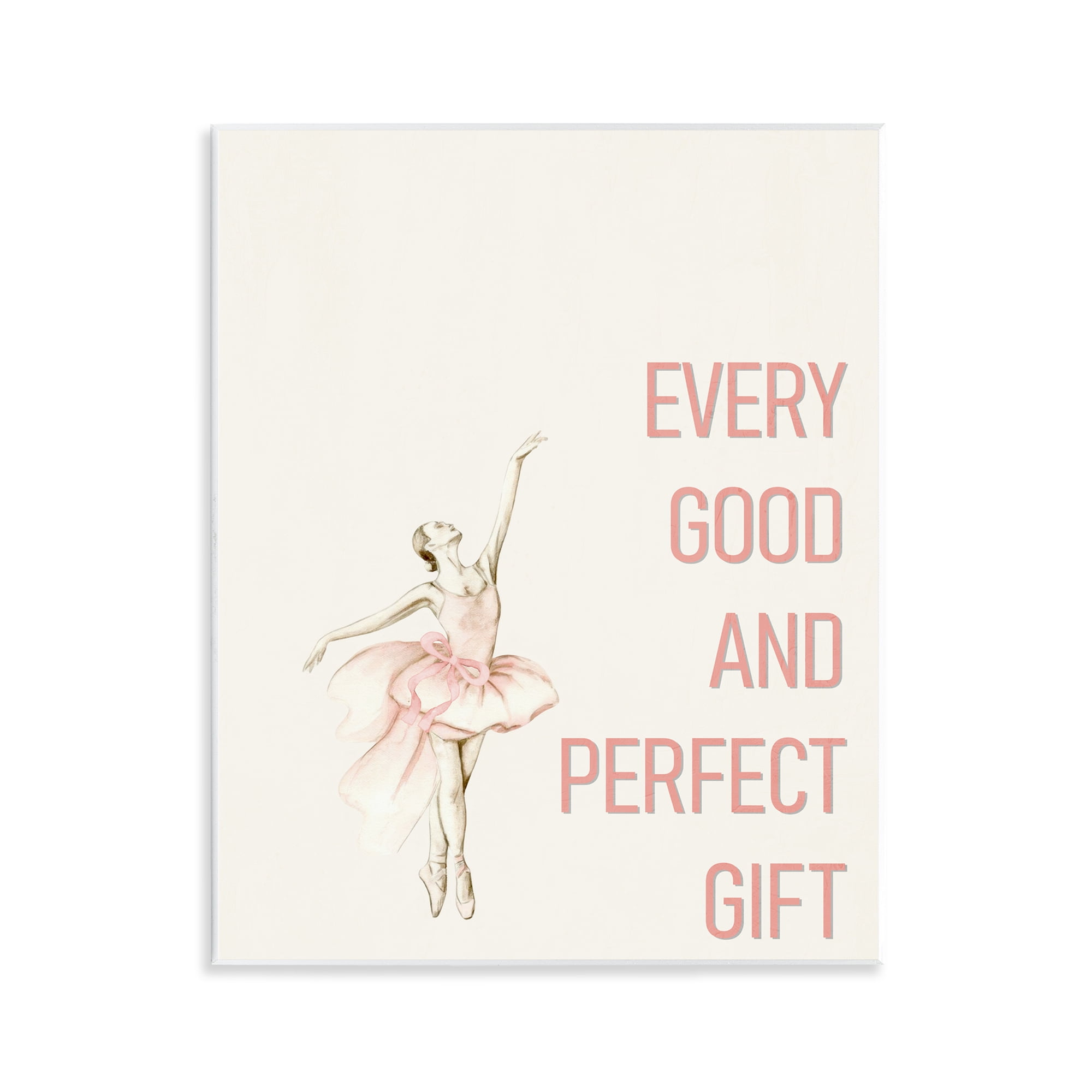 Good & Perfect Gift Ballerina Wall Plaque Art, design by Kim Allen ...