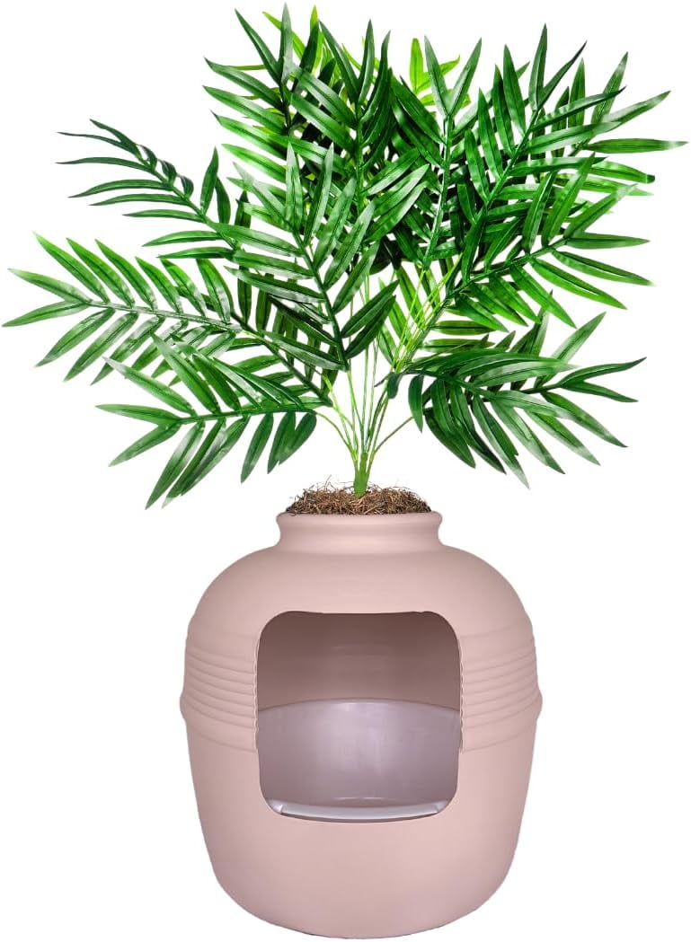 Good Pet Stuff Hidden Cat Litter Box Enclosure with Artificial ...
