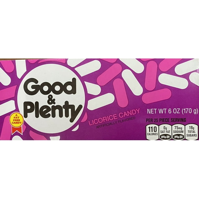 Good & Plenty Chewy Licorice Candy Theater Box 6 Oz - FREE SHIPPING ...