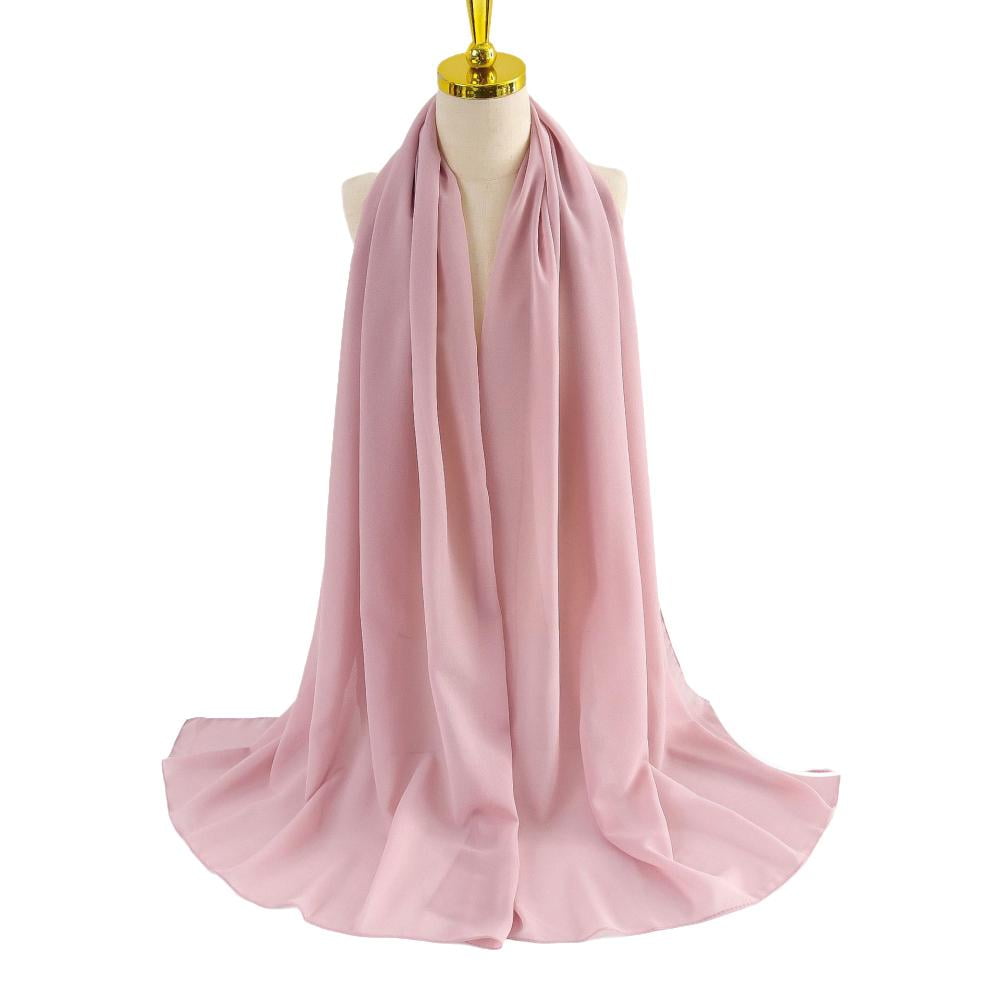 Good Quality Chiffon Hijab Head Scarf Wrap Summer Shawl Muslim Ladies ...