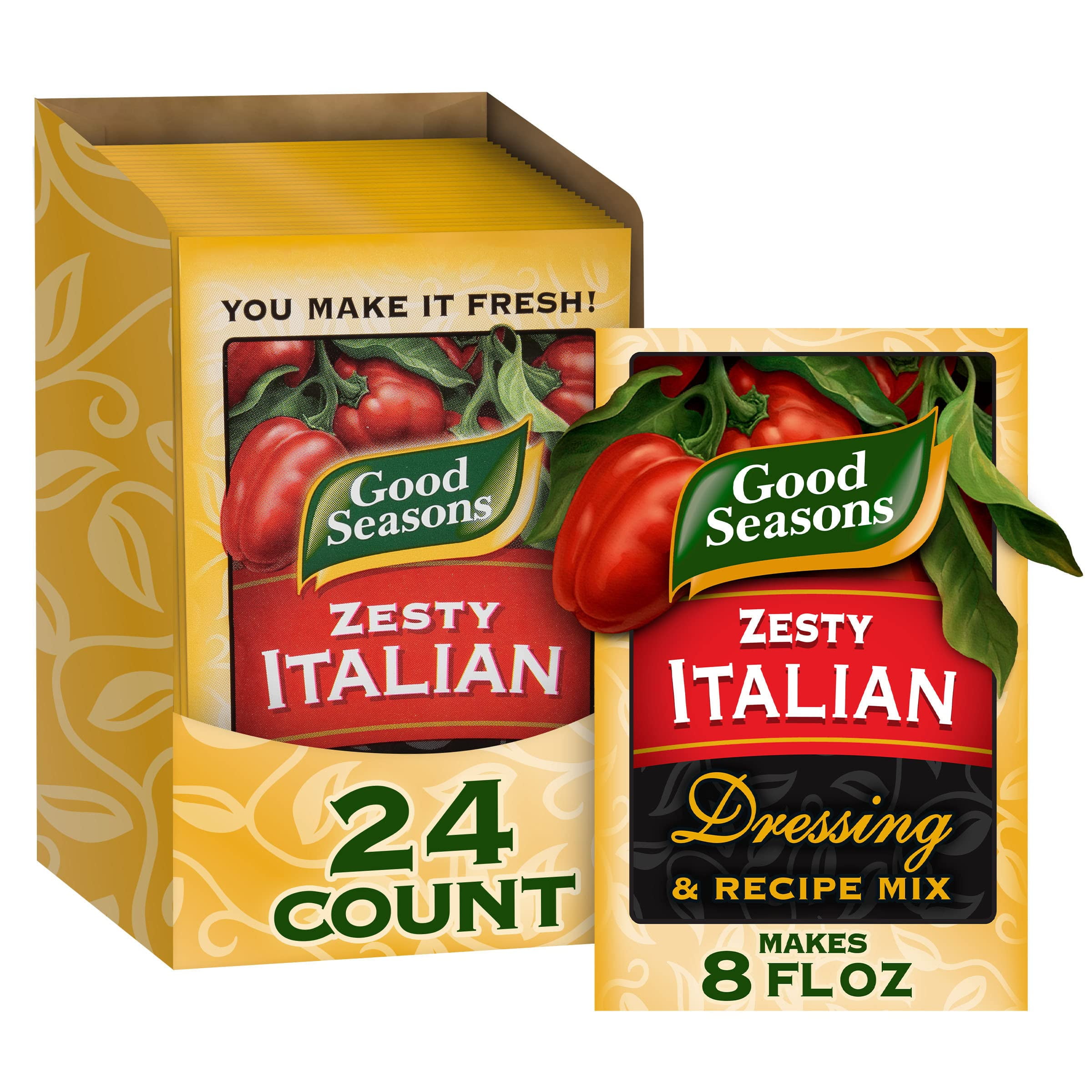 Good Seasons Zesty Italian RE32 Dressing & Recipe Seasoning Mix (24 Ct ...