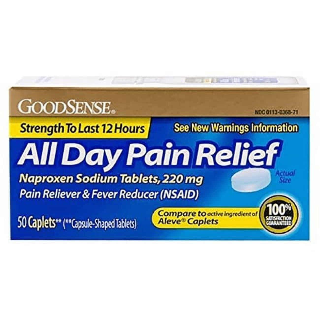 Good Sense All Day Pain Relief 220 mg 50 Cplts - Walmart.com