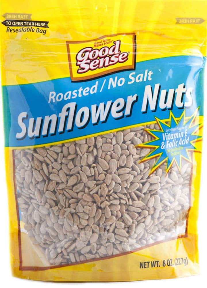 Good Sense Roasted No Salt Shelled Sunflower Seeds 8 oz (Pack of 84 ...