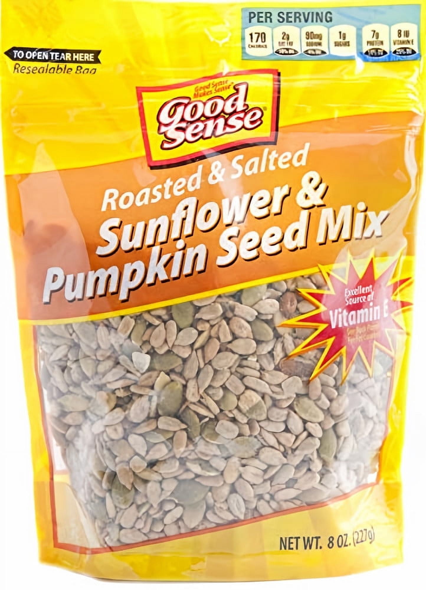 Good Sense Roasted & Salted Sunflower & Pumpkin Seed Mix 8 oz (Pack of ...