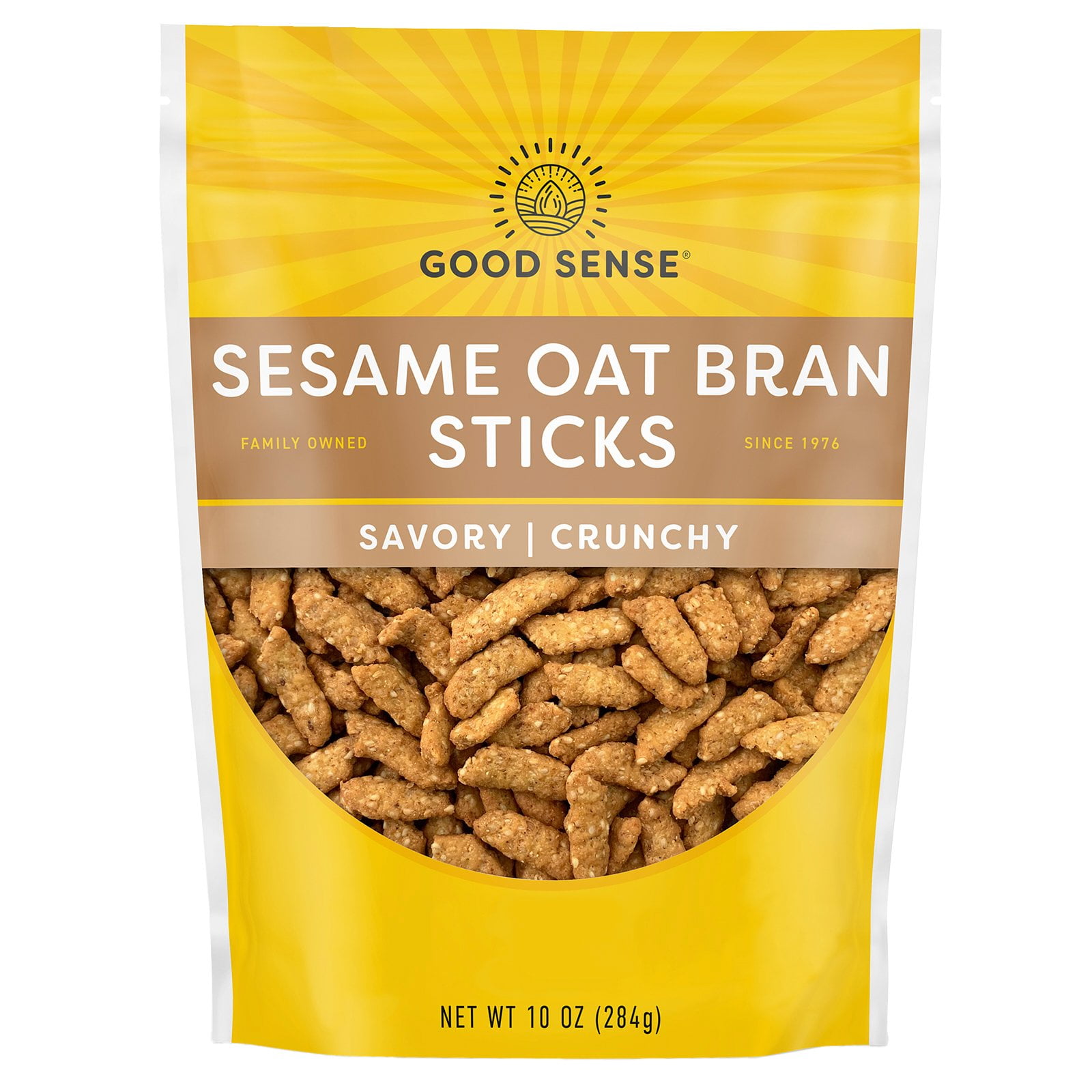 Good Sense Roasted Sesame Oat Bran Sticks, Crunchy Snacking, Savory, 10 ...