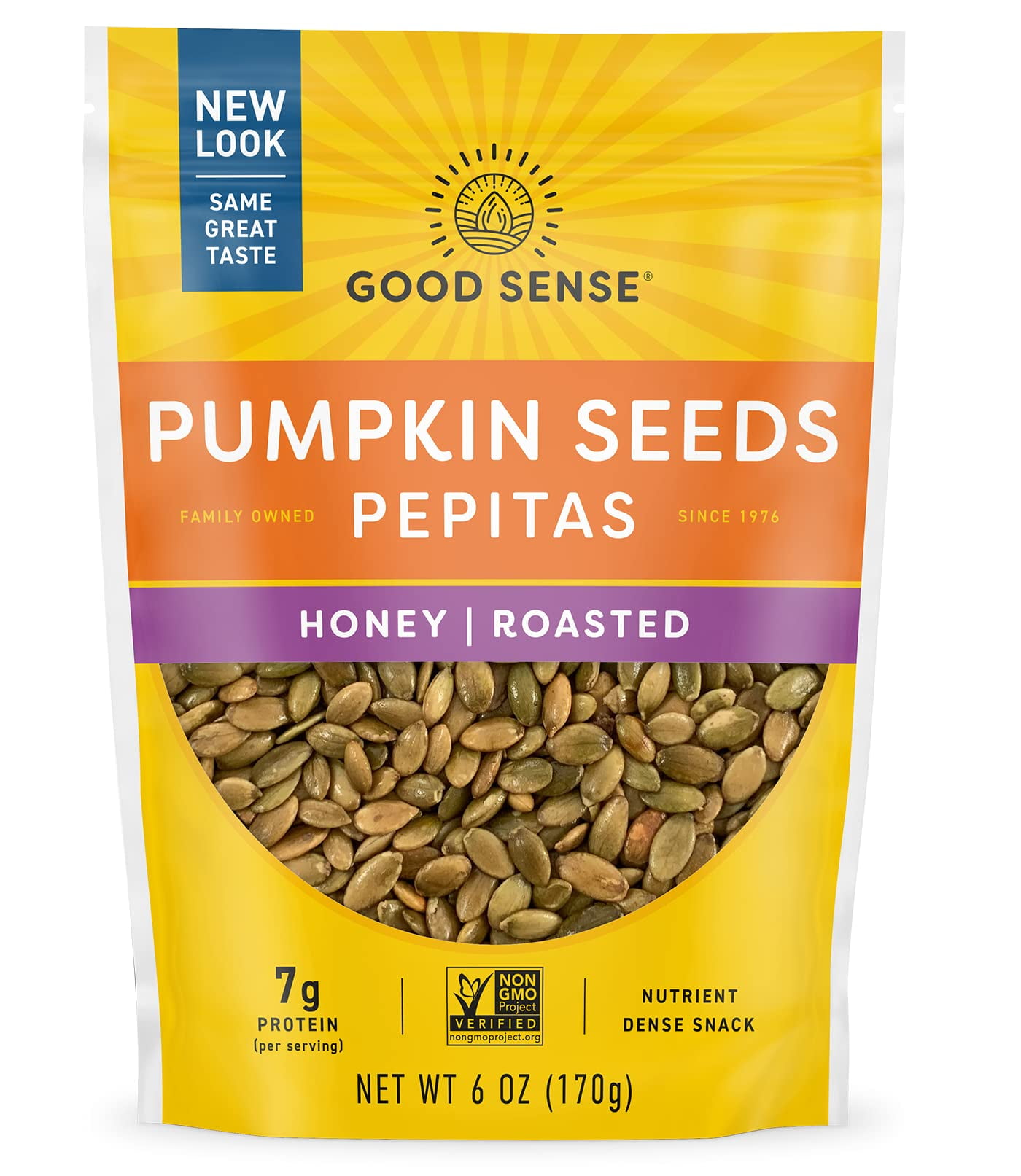 Good Sense Shelled Pumpkin BDF32 Seeds (Pepitas), Honey Roasted Honey ...