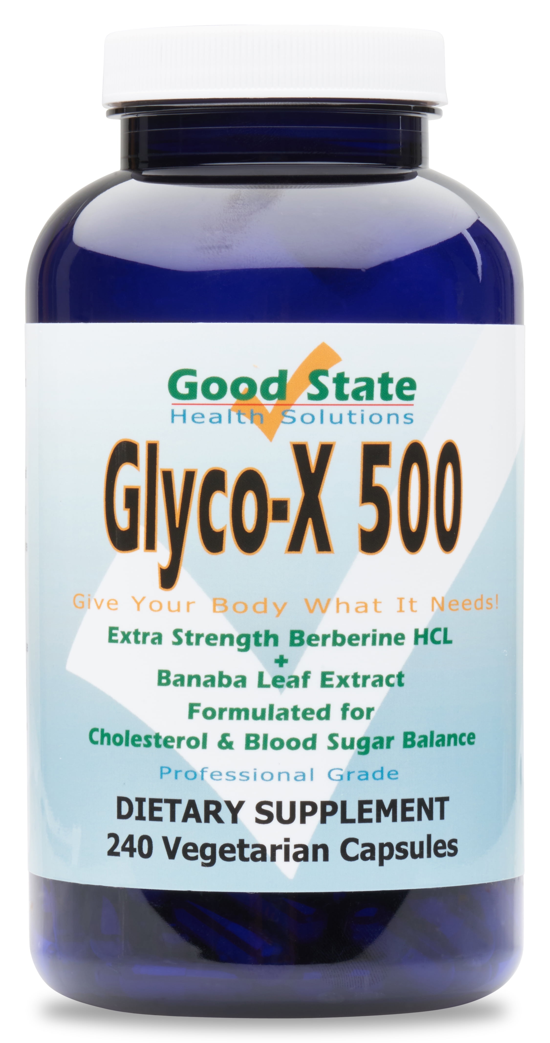 Good State Glyco-X 500 Advanced Formula - Berberine HCL for Diabetes ...