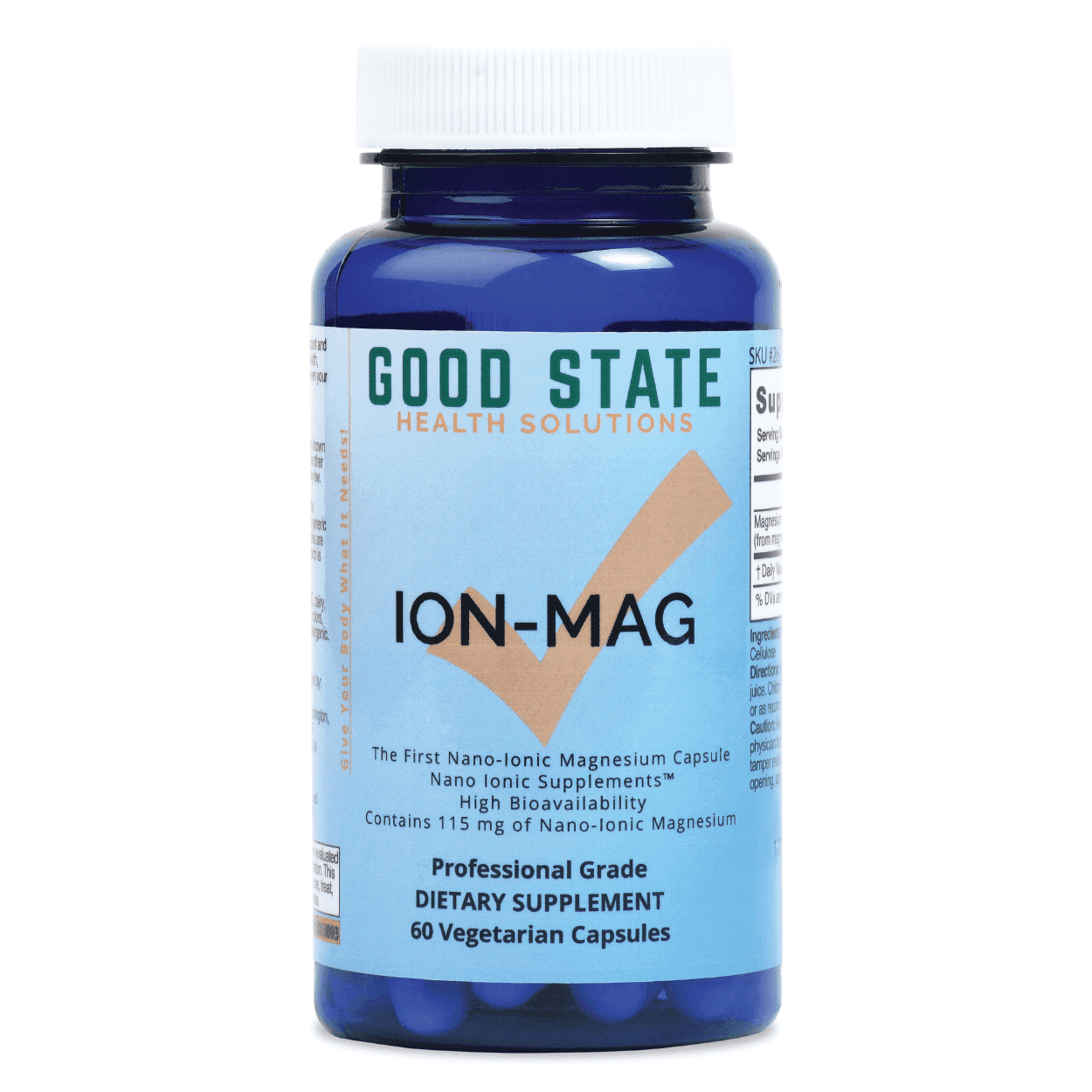 Good State ION-MAG Ionic Magnesium Capsules (Veggie), 60 Capsules, 115 ...