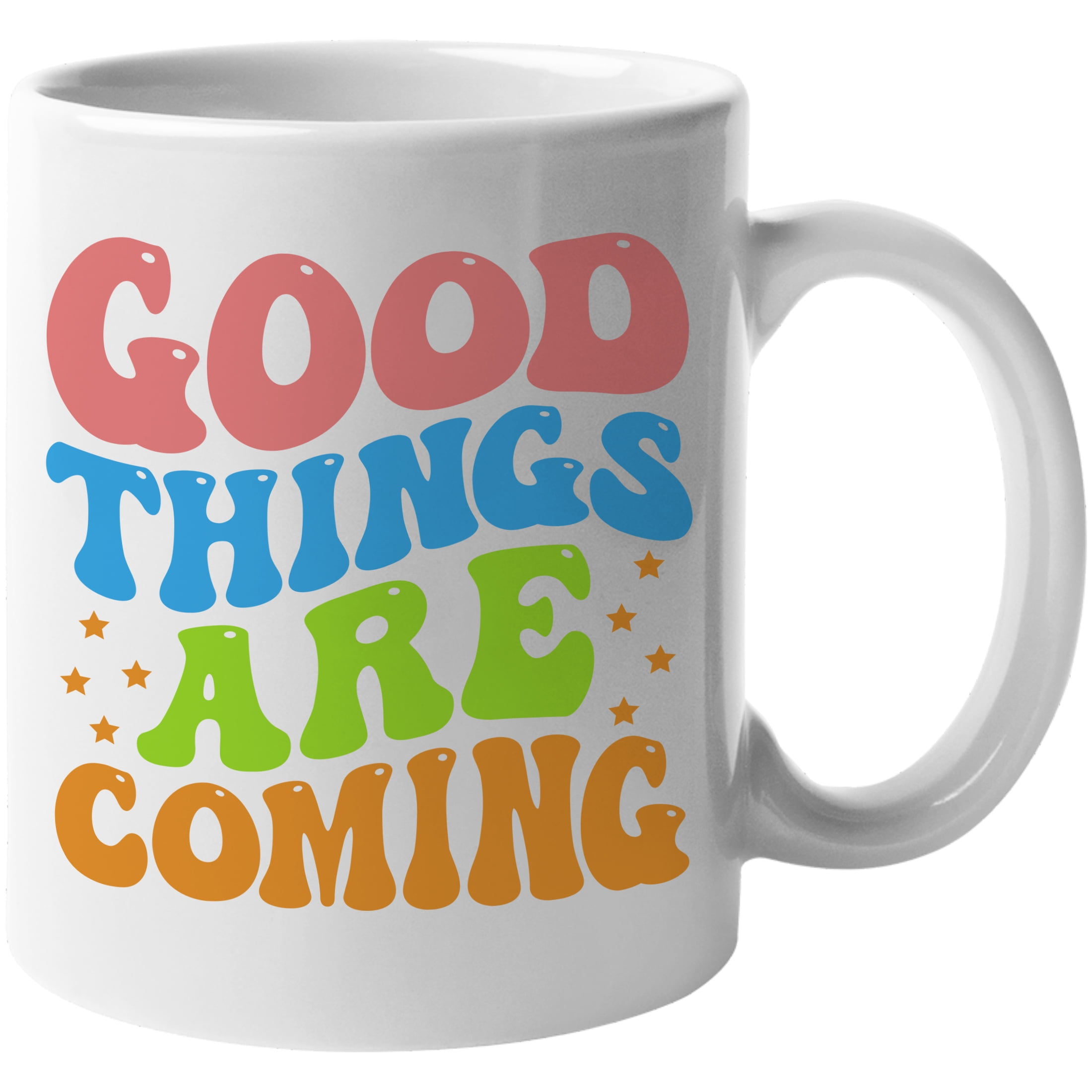 Good Things Are Coming, Quote to Inspire Hope, Groovy Retro Wavy Text ...