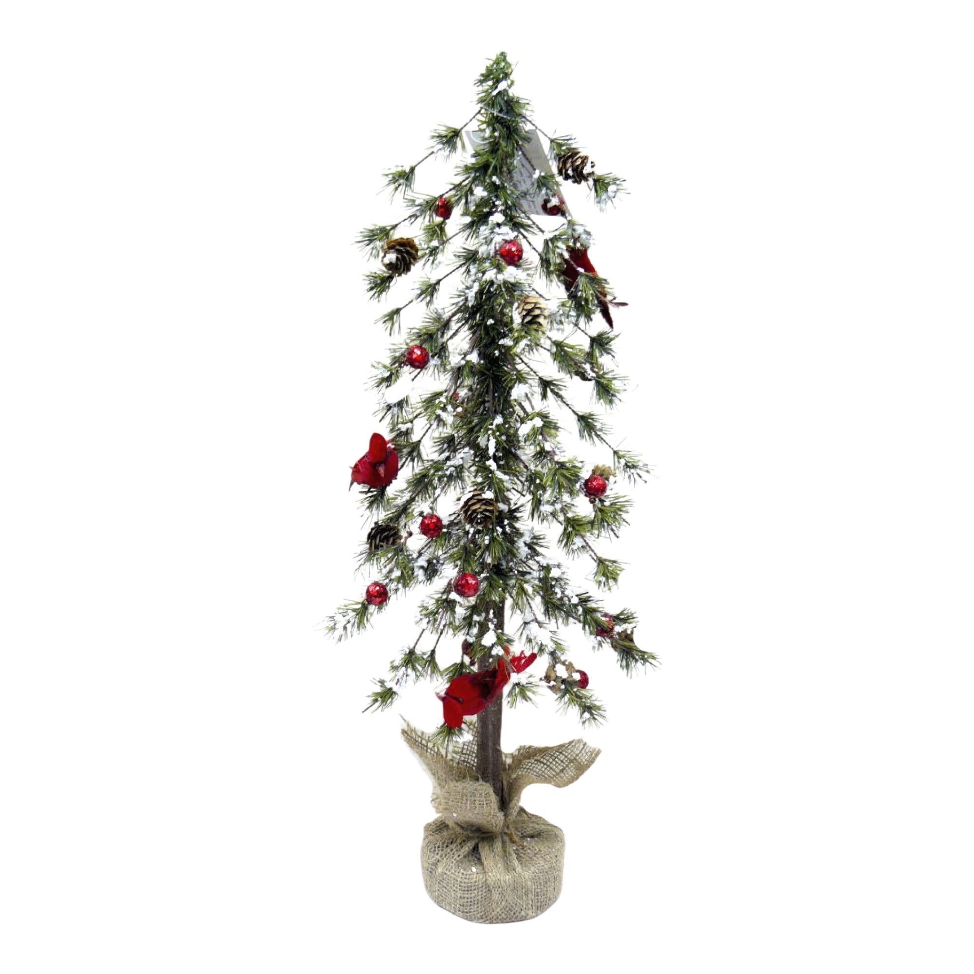 Good Tidings 24” Snowy Ming Pine Tree – Tabletop Christmas Decoration ...