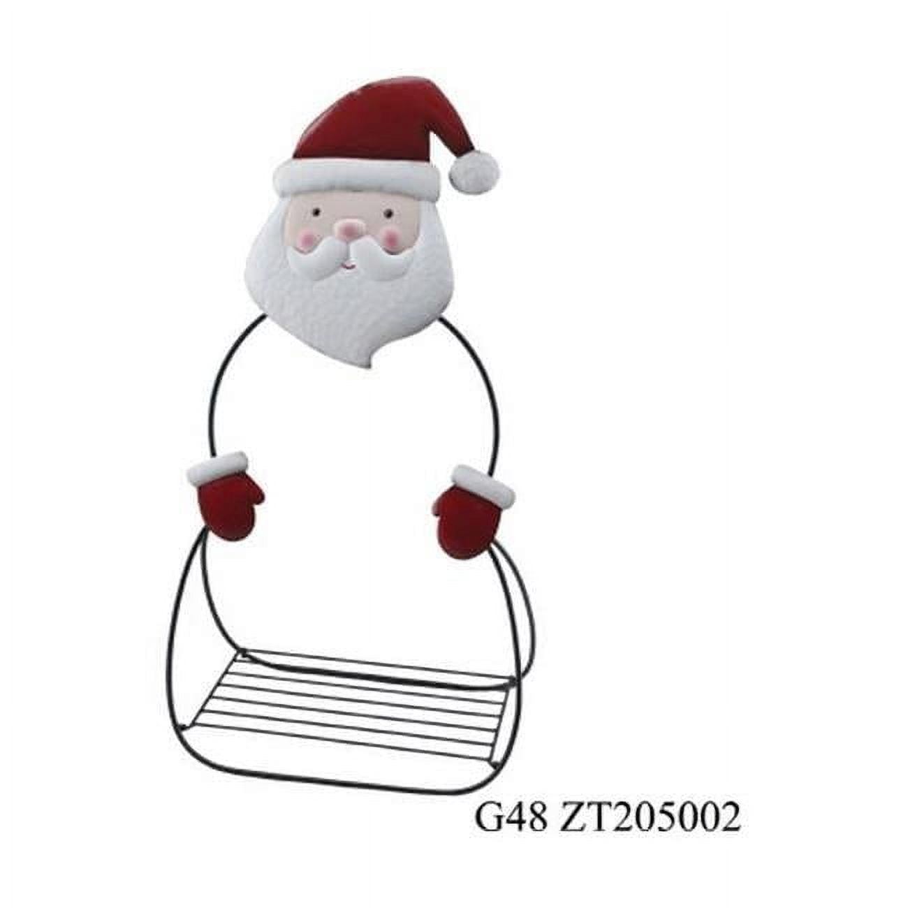 Good Tidings G48 ZT205002X 34 in. Santa Plant Stand - Multi Color ...