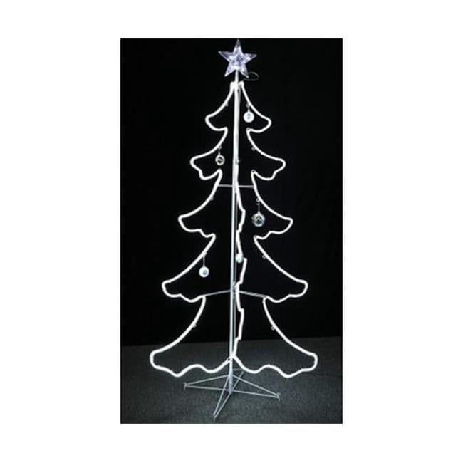 Good Tidings N23 98404X 7 ft. Neon Flex Christmas Tree - White ...
