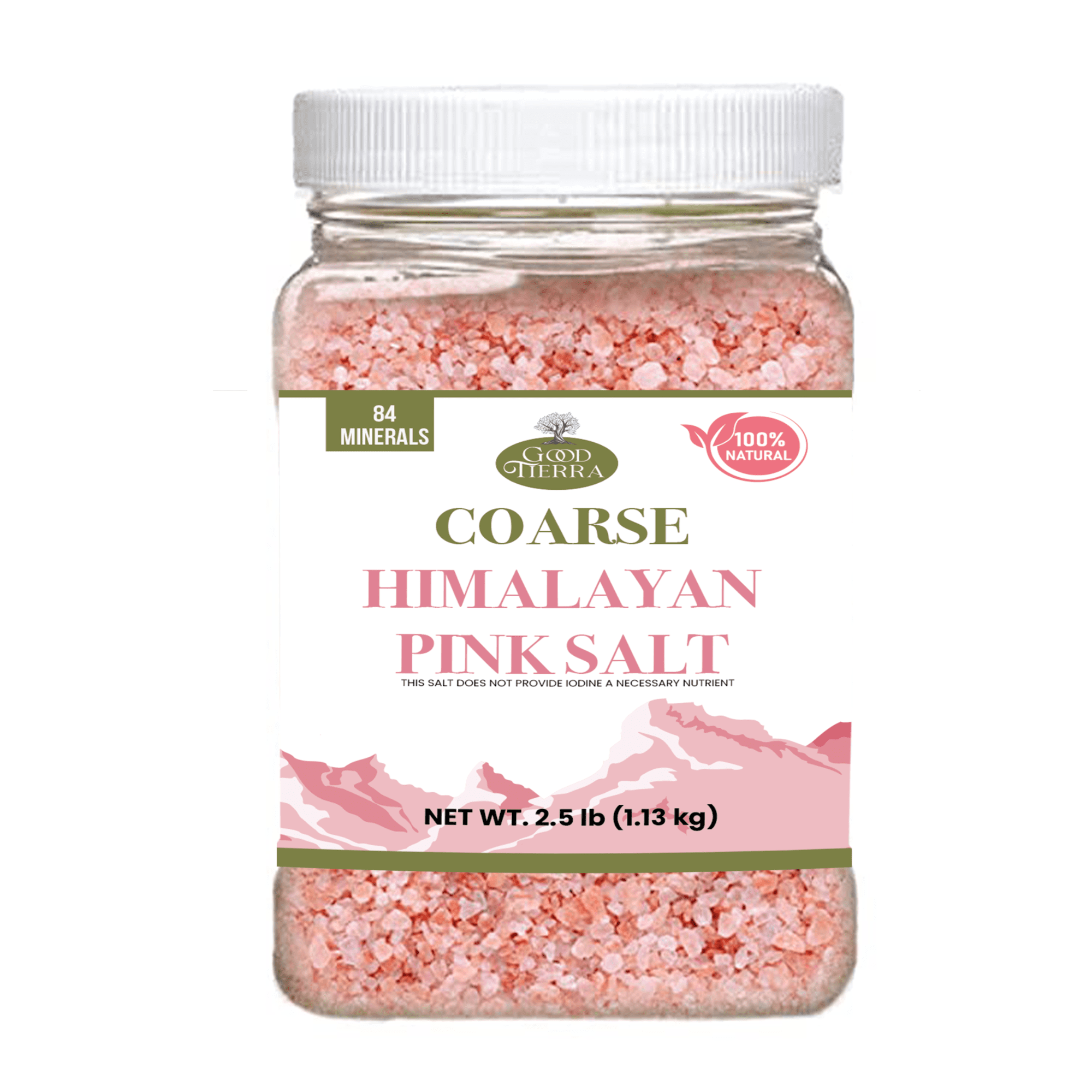 Good Tierra Himalayan Pink Salt in Jar - Coarse - 2.5 lb. - Walmart.com