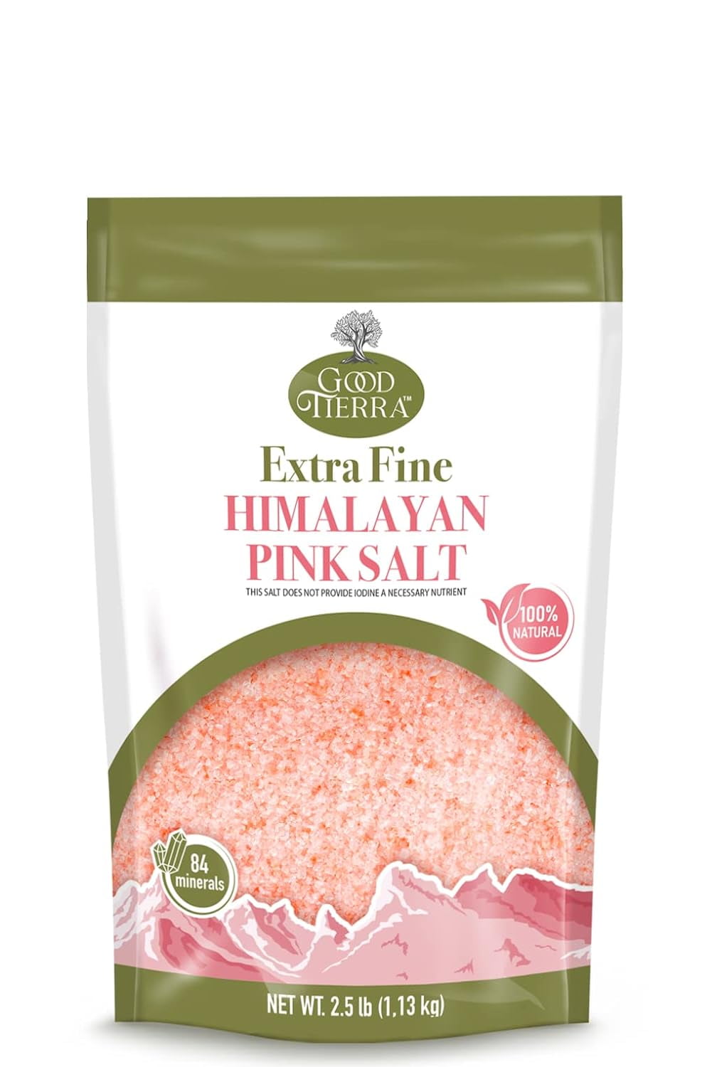 Good Tierra Pure Natural Unrefined Himalayan Pink Salt - Extra Fine - 2 ...