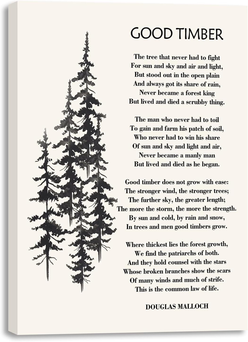 Good Timber Wall Art \u2022 Good Timber Canvas Print Wall Decor \u2022 ...