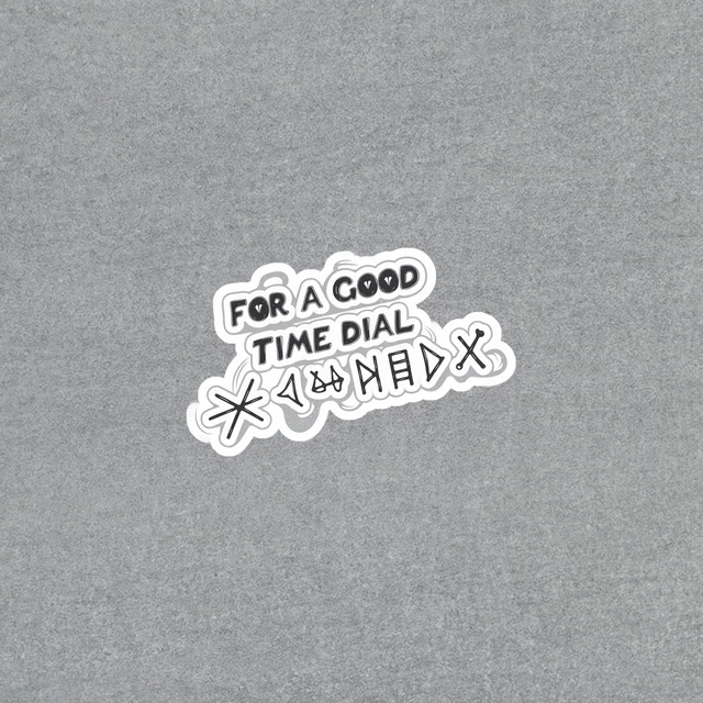 For A Good Time Dial Retro Sticker Decal Graphic Design Decorphone ...