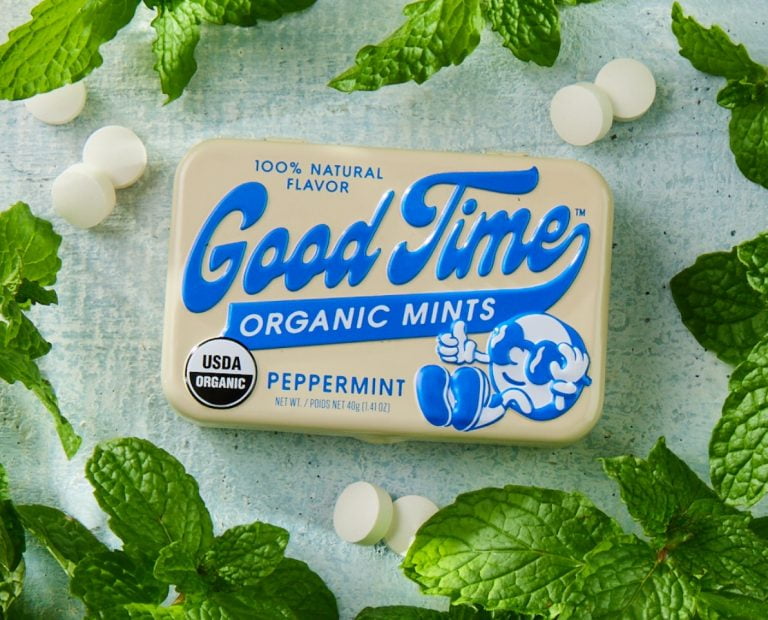 Good Time Organic Mints Peppermint USDA Organic Vegan Gluten Free 40g ...