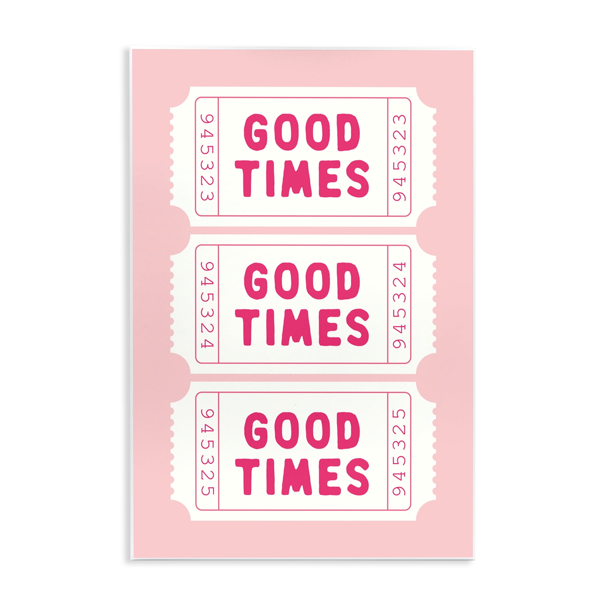 Stupell Industries Good Times Ticket Stubs Wall Plaque Art, design by ...