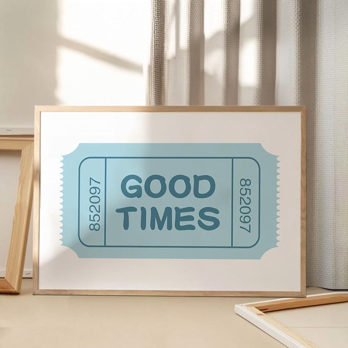 Good Times Ticket Trendy Ticket Wall Apartment Aesthetic Decor Retro ...