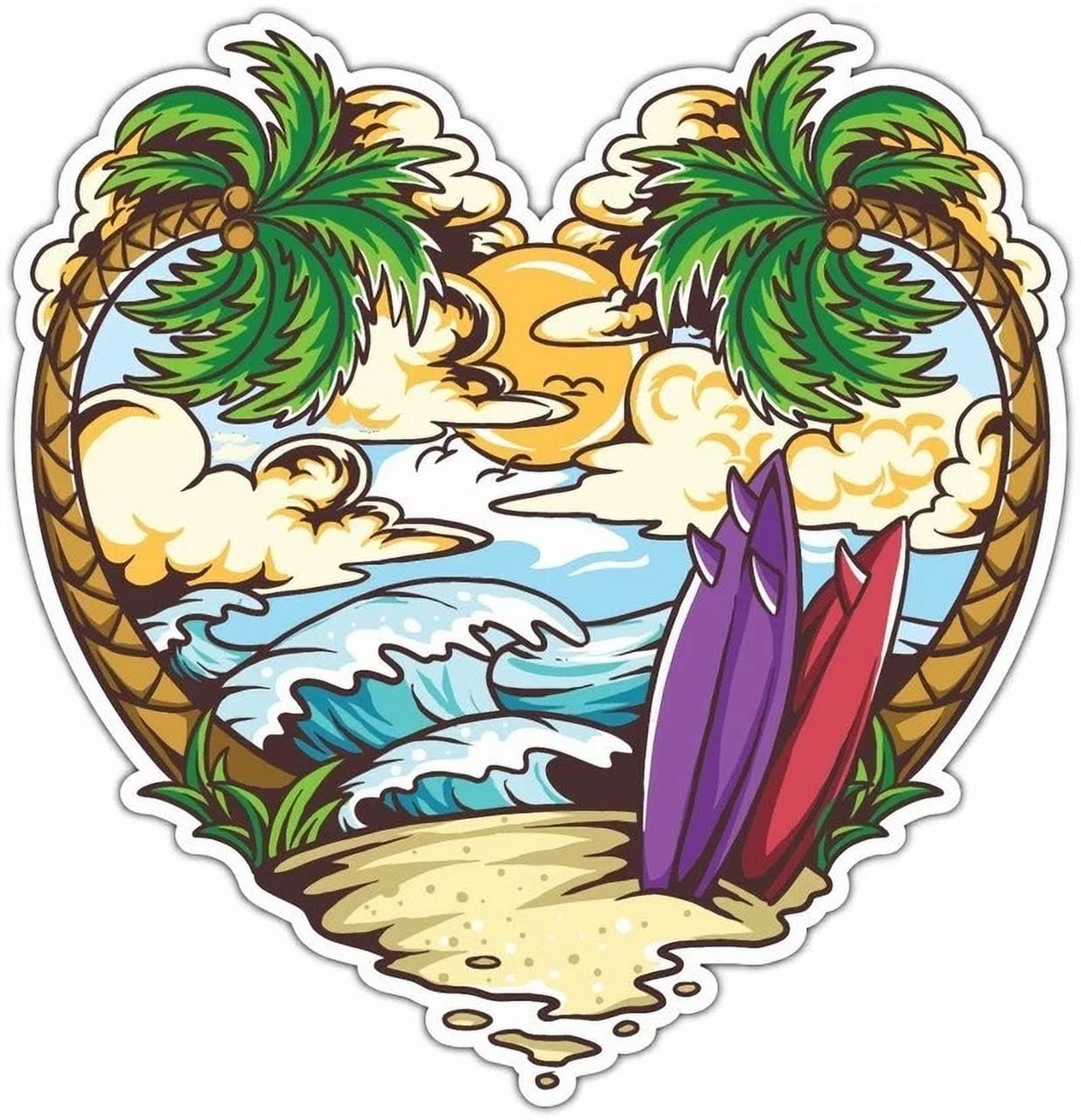 Good Vabes Surfing Beach Summer Florida Car Stickerphone Decal Water ...