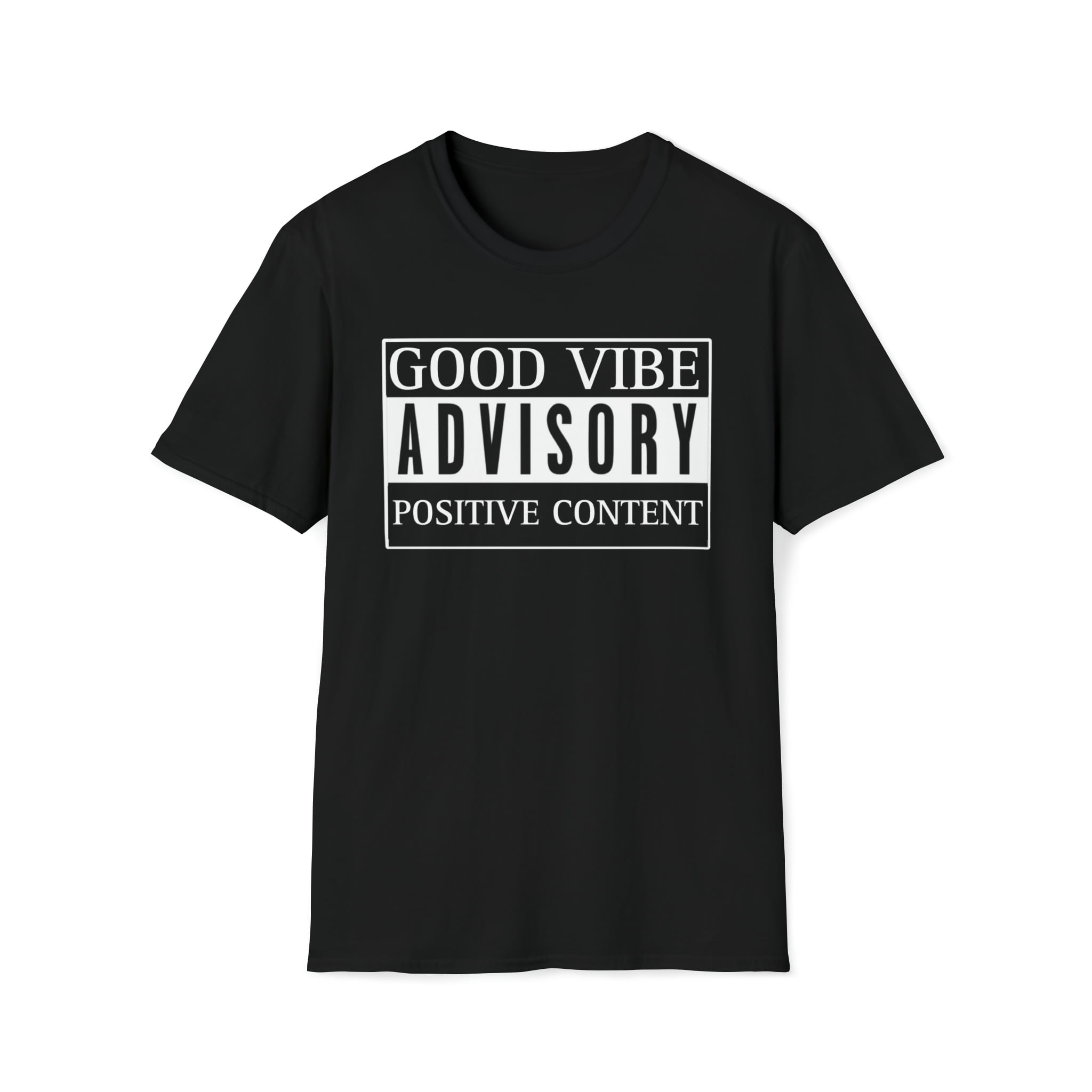 Good Vibe Advisory Positive Content Unisex Softstyle T-Shirt - Walmart.com