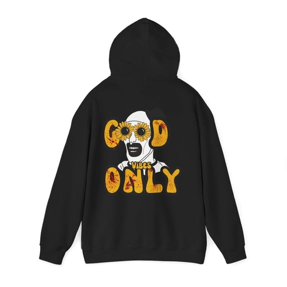 Good Vibes Art the Clown Hoodie, Terrifier Movie Fan , Horror Slashers ...