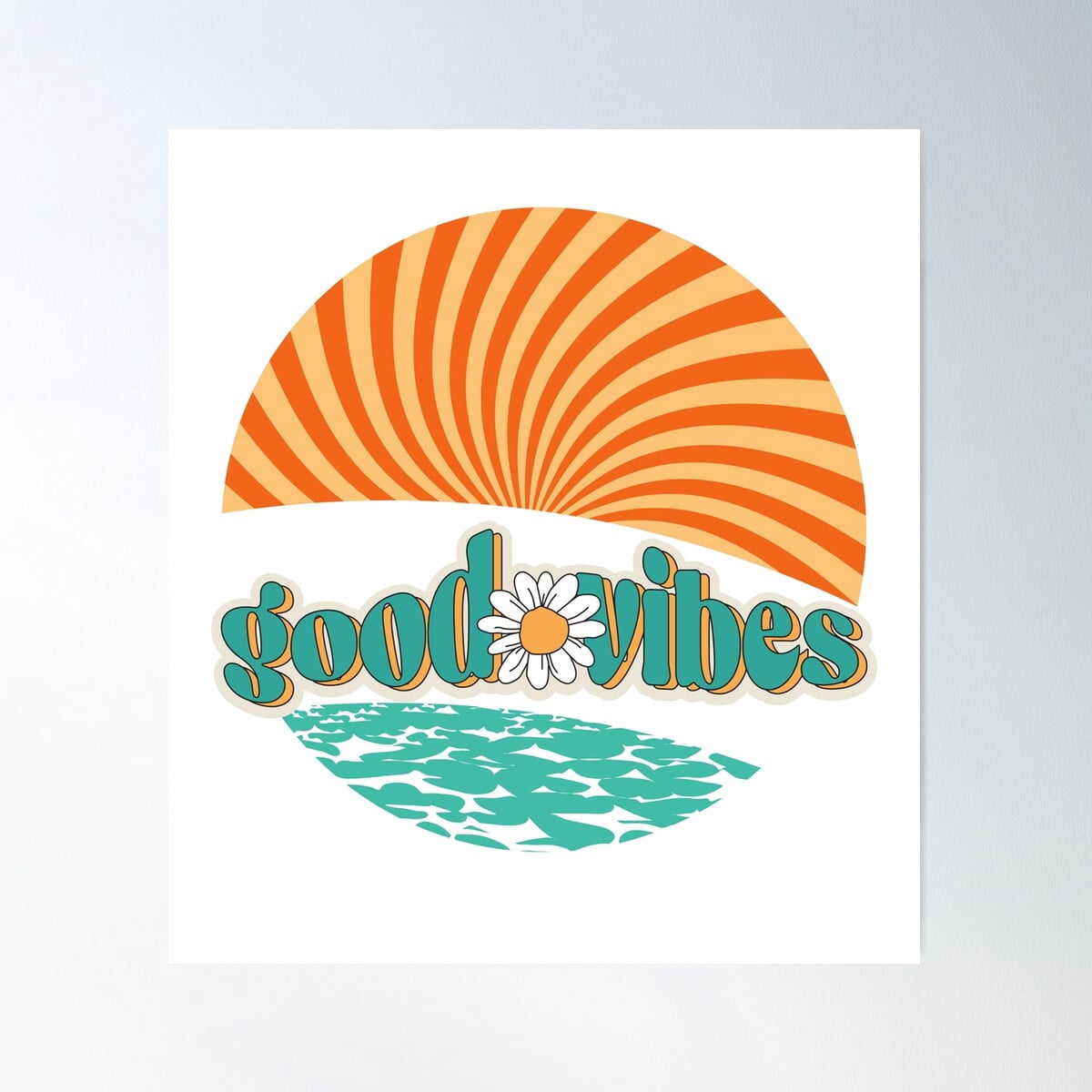 Good Vibes…By Snapshots Plus Poster Wall Art, Modern Wall Decor, 12x18 ...