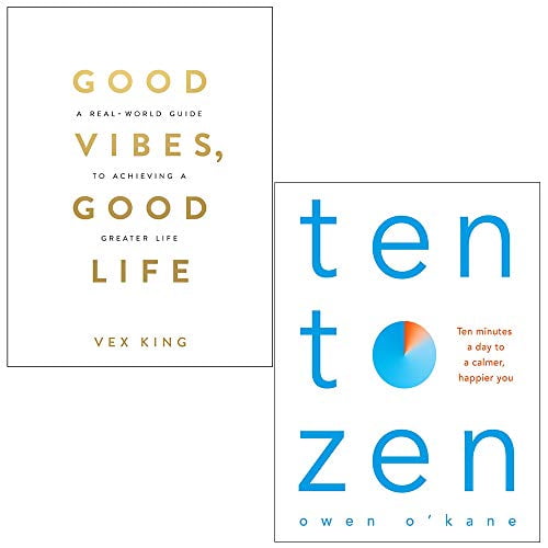 Good Vibes Good Life By Vex King and Ten to Zen By Owen O Kane 2 Books ...