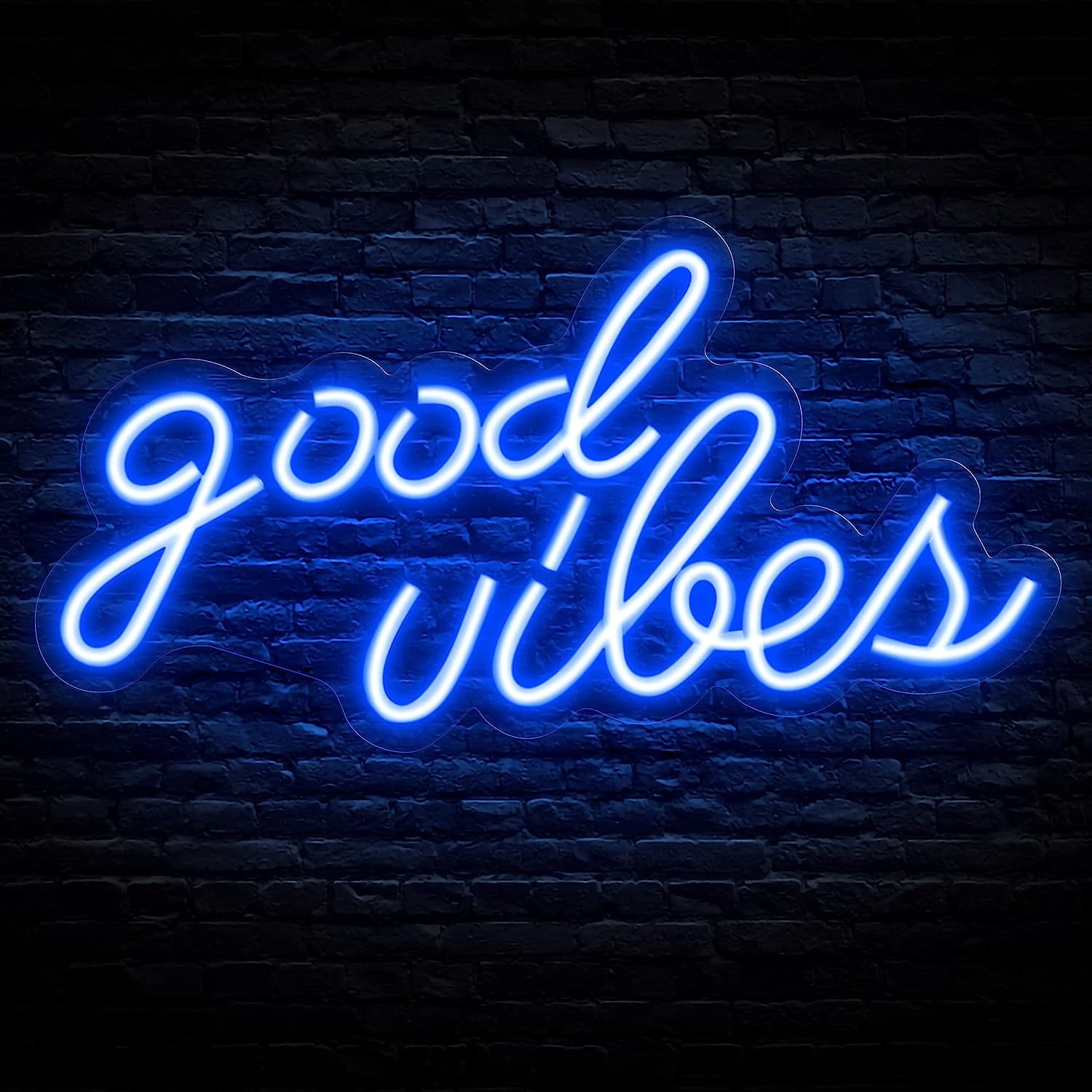 Good Vibes Neon Sign 15.8"x 7.8" Neon Lights for Bedroom LED Neon Signs ...
