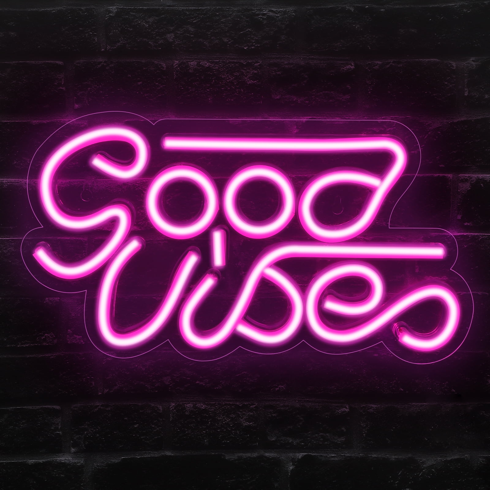 Good Vibes Neon Sign, LED Neon Signs for Wall Decor, Neon Lights ...