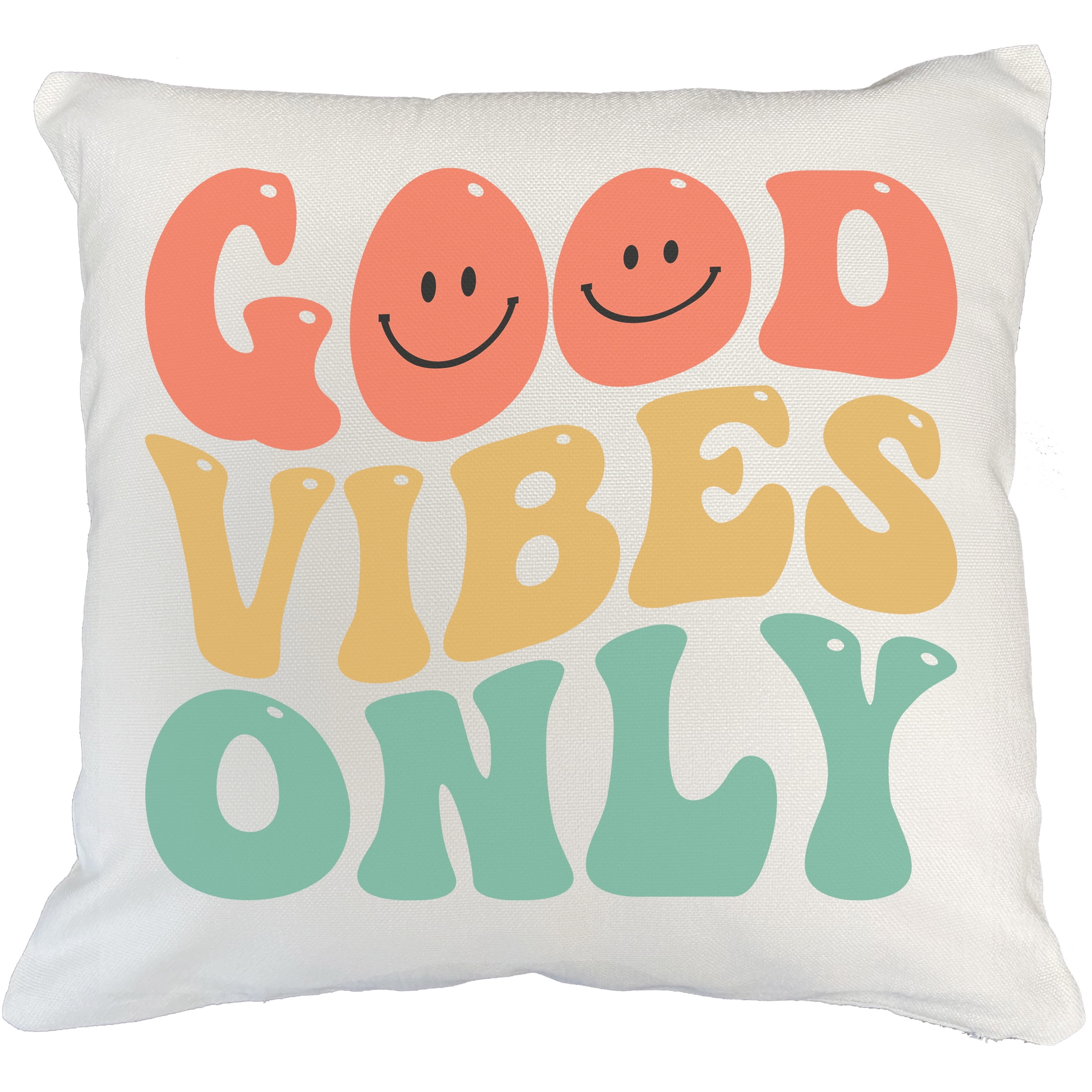 Good Vibes Only, Being Positive Quote, Groovy Retro Wavy Text Merch ...