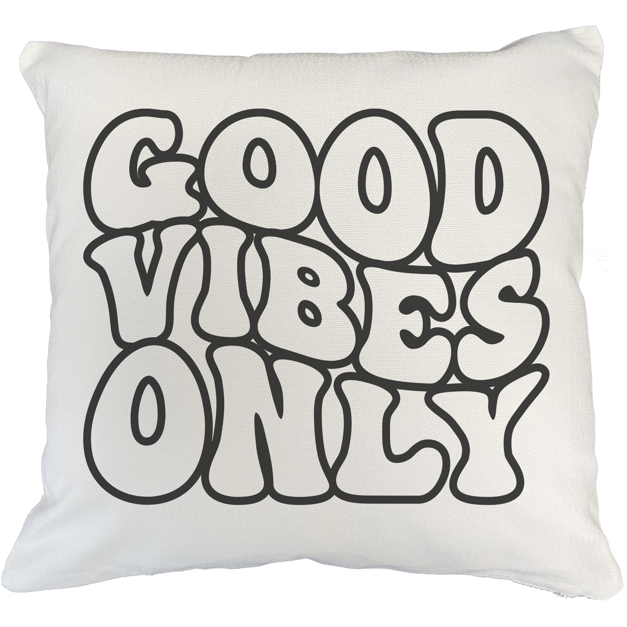 Good Vibes Only, Positivity Quote, Groovy Retro Wavy Text Merch Gift ...