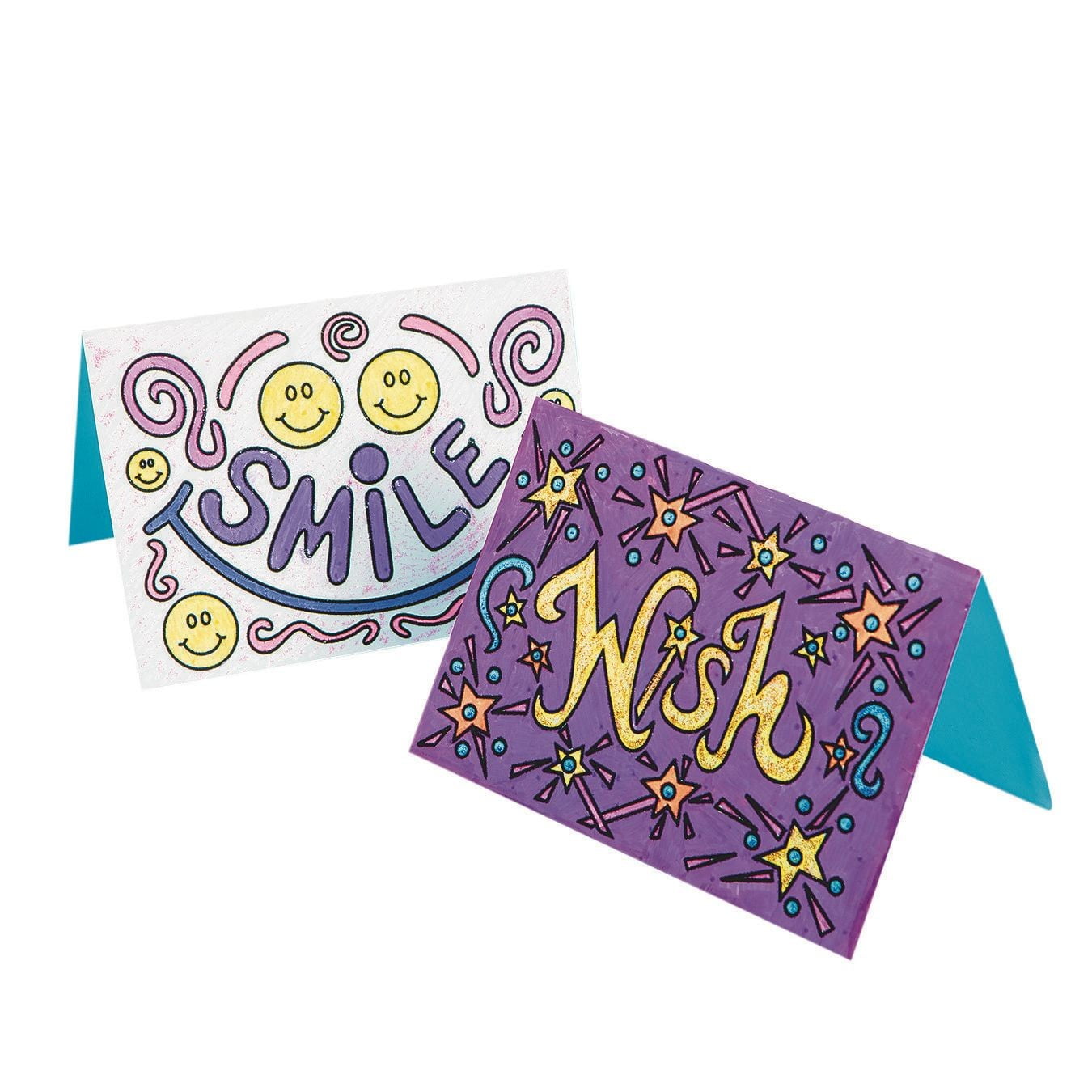 Good Vibes Velvet Art Cards Craft Kit (Pack of 48) - Walmart.com