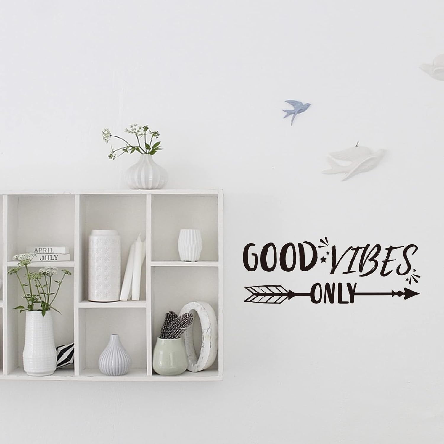 Good Vibes Only Wall Decal Star Arrow Wall Stickers Motivational ...