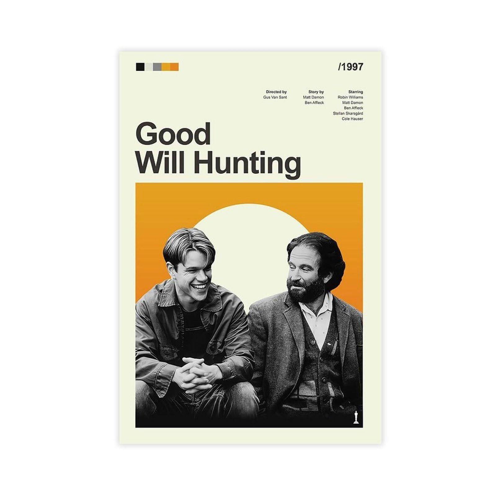 Good Will Hunting Movie Poster, Modern Vintage Movie Posters Canvas ...